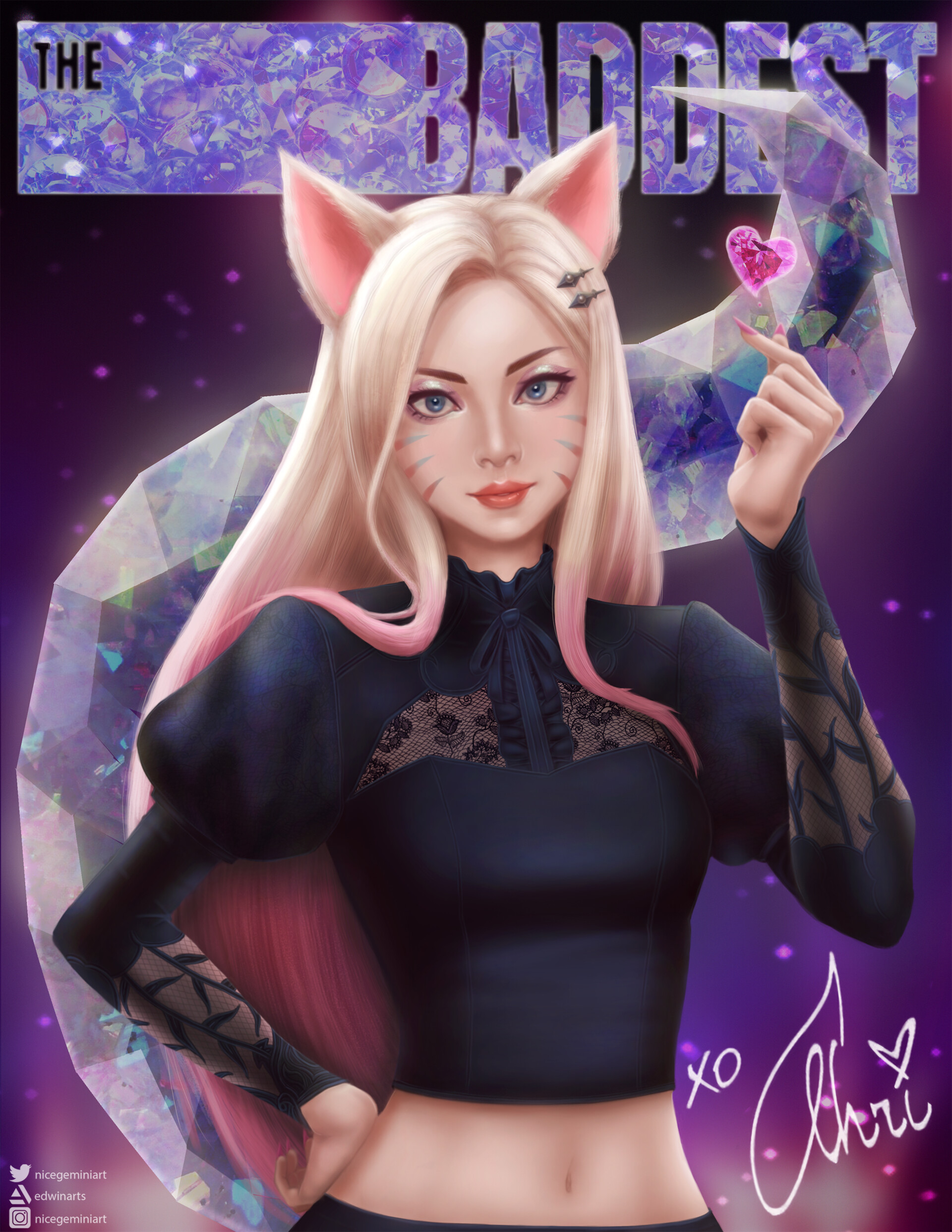 ArtStation - KDA Ahri -The Baddest