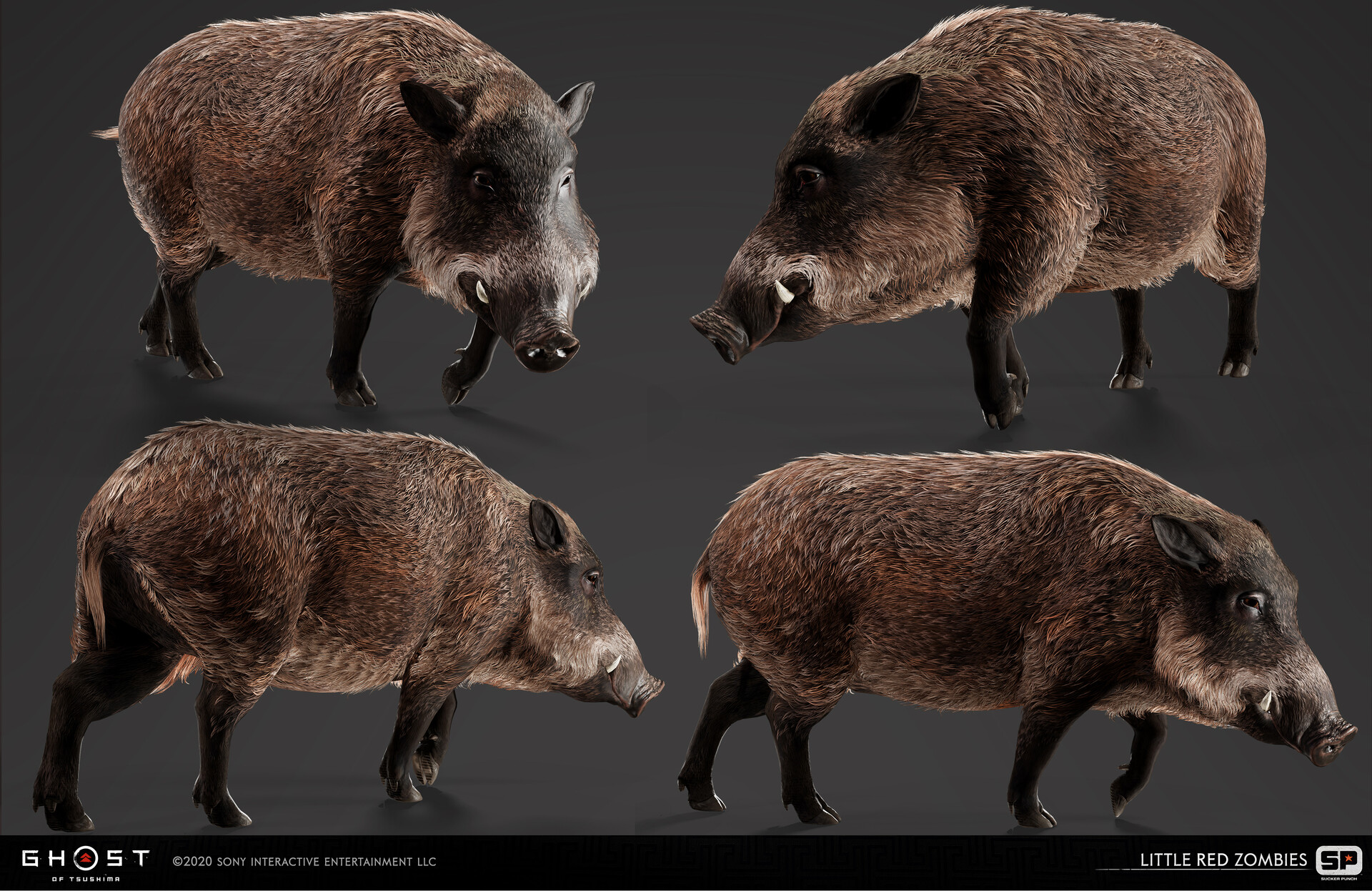 LITTLE RED ZOMBIES - GHOST OF TSUSHIMA - ANIMALS