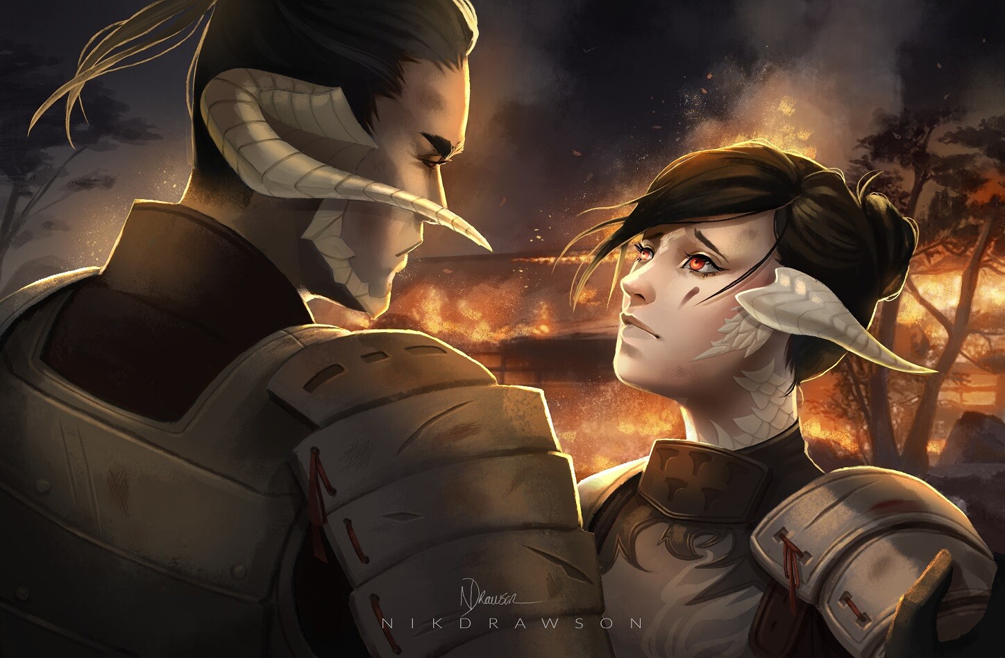 ArtStation - Commission: The razing of Doma