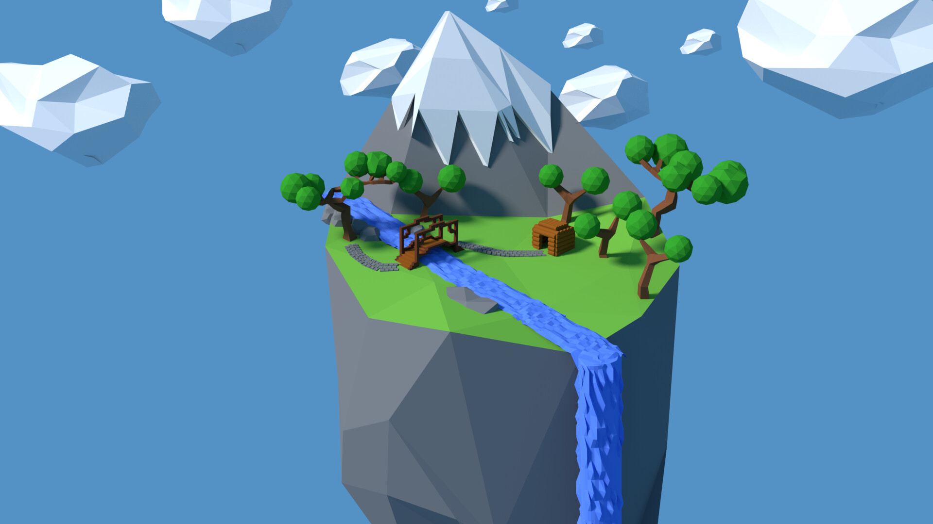 ArtStation - Low Poly Land