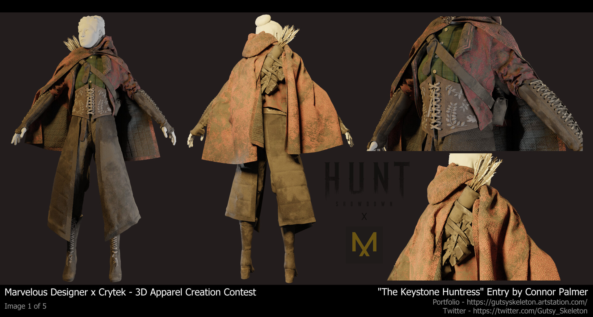 Connor - The Keystone Huntress - MD x Crytek Apparel Contest