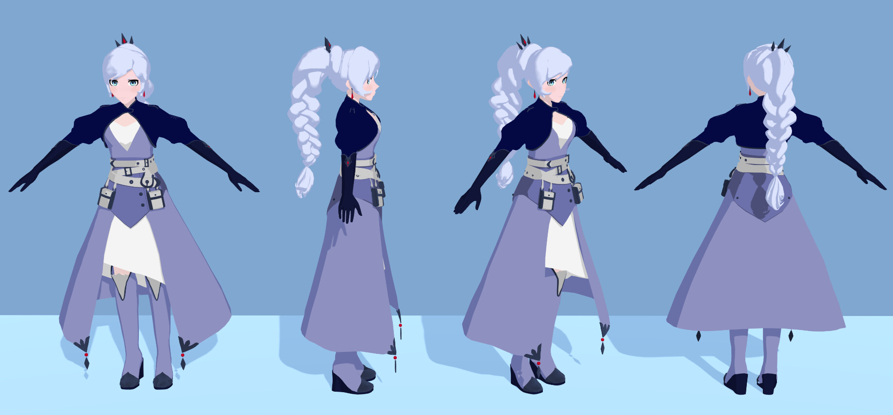 Kristina Mickel - RWBY: Weiss V7 FANART