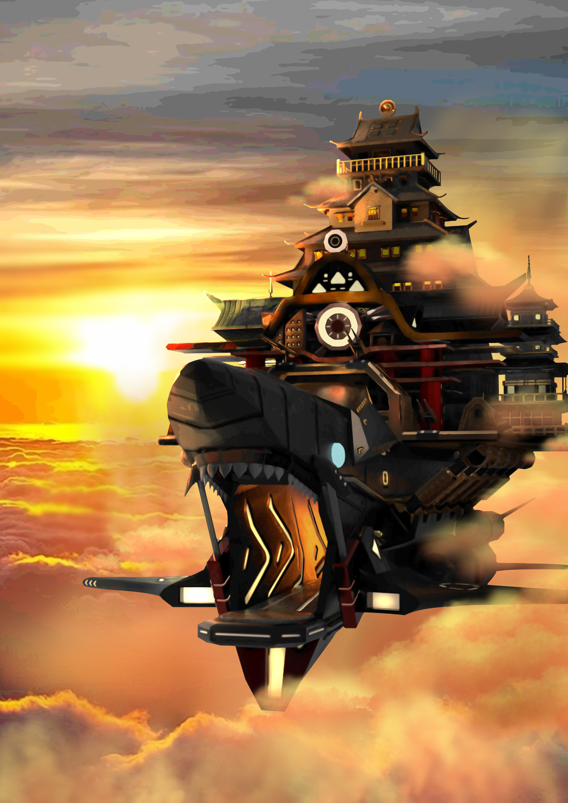 ArtStation - Floating castle