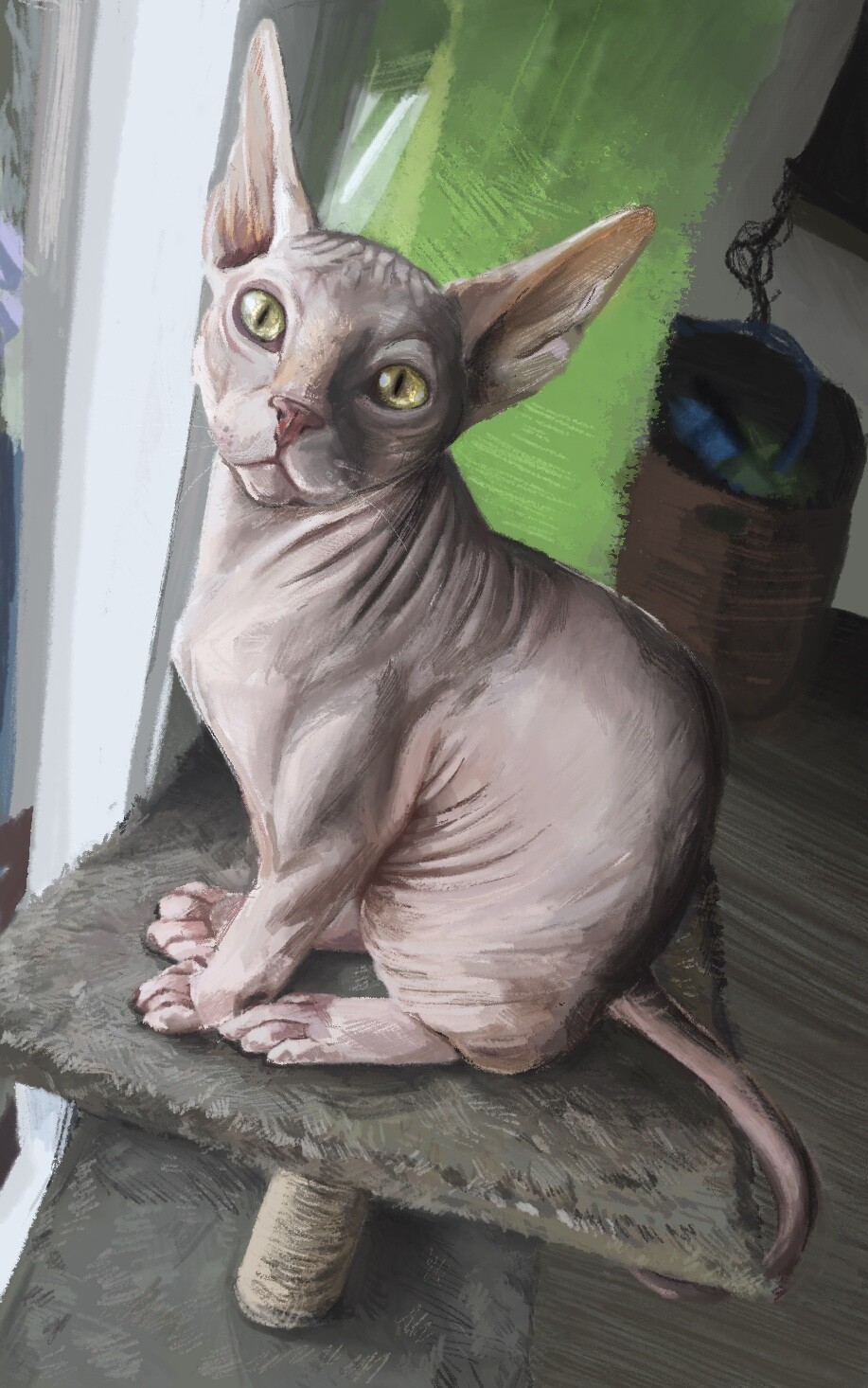 ArtStation - Sphynx Cat _Horus