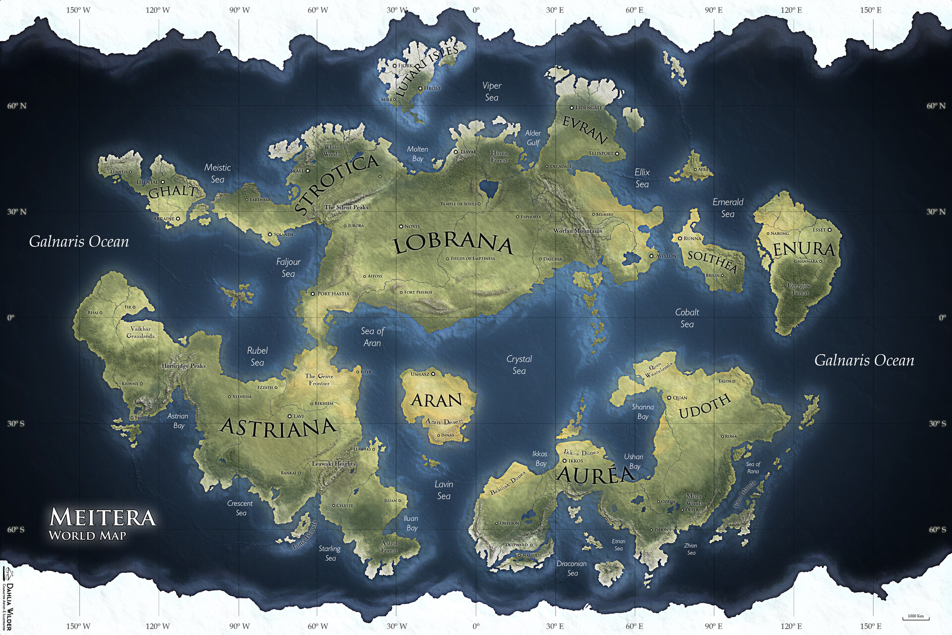 ArtStation - Meitera World Map