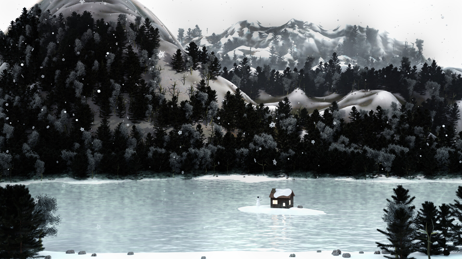 ArtStation - A snowy place