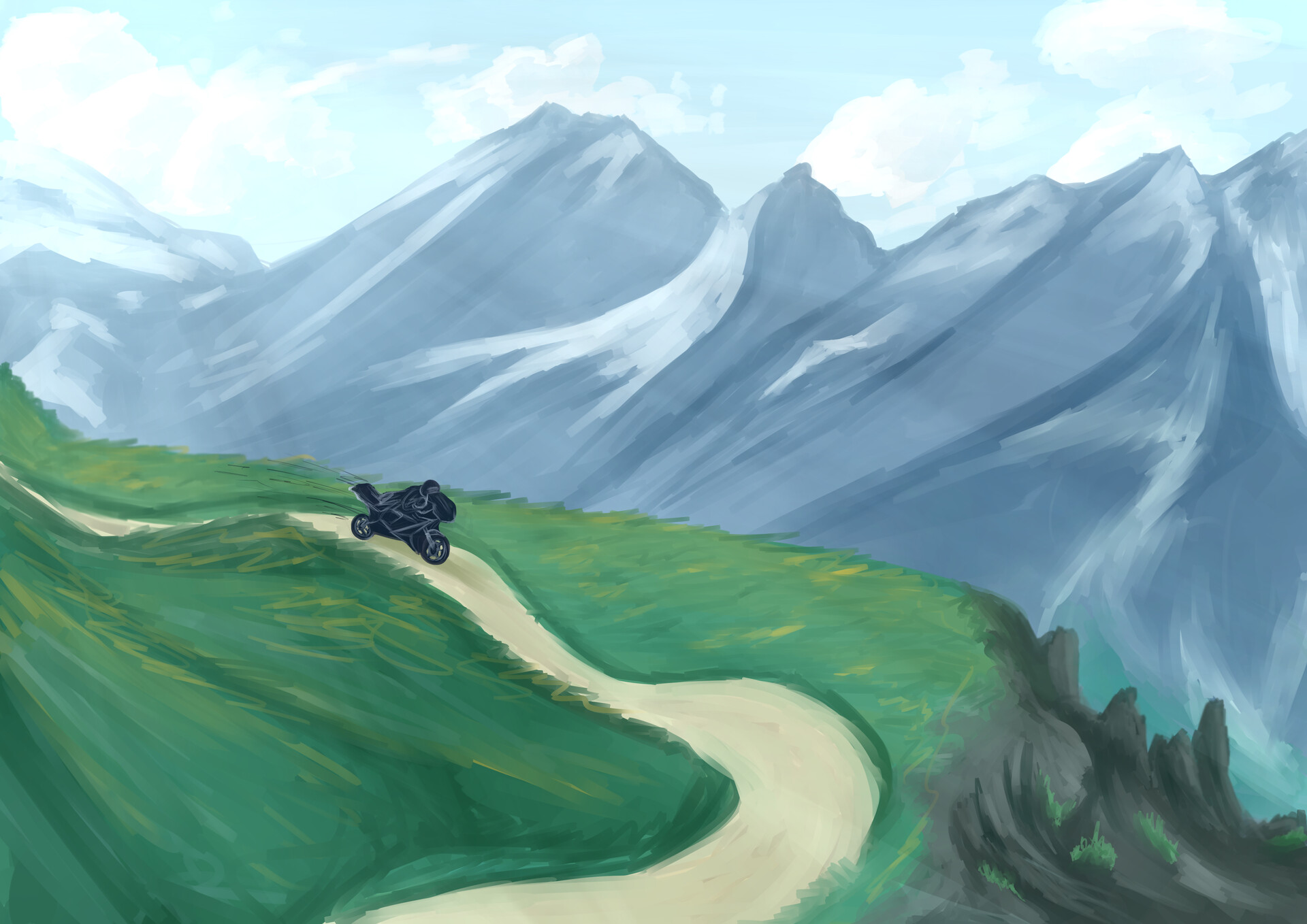 ArtStation - Mountainside Ride