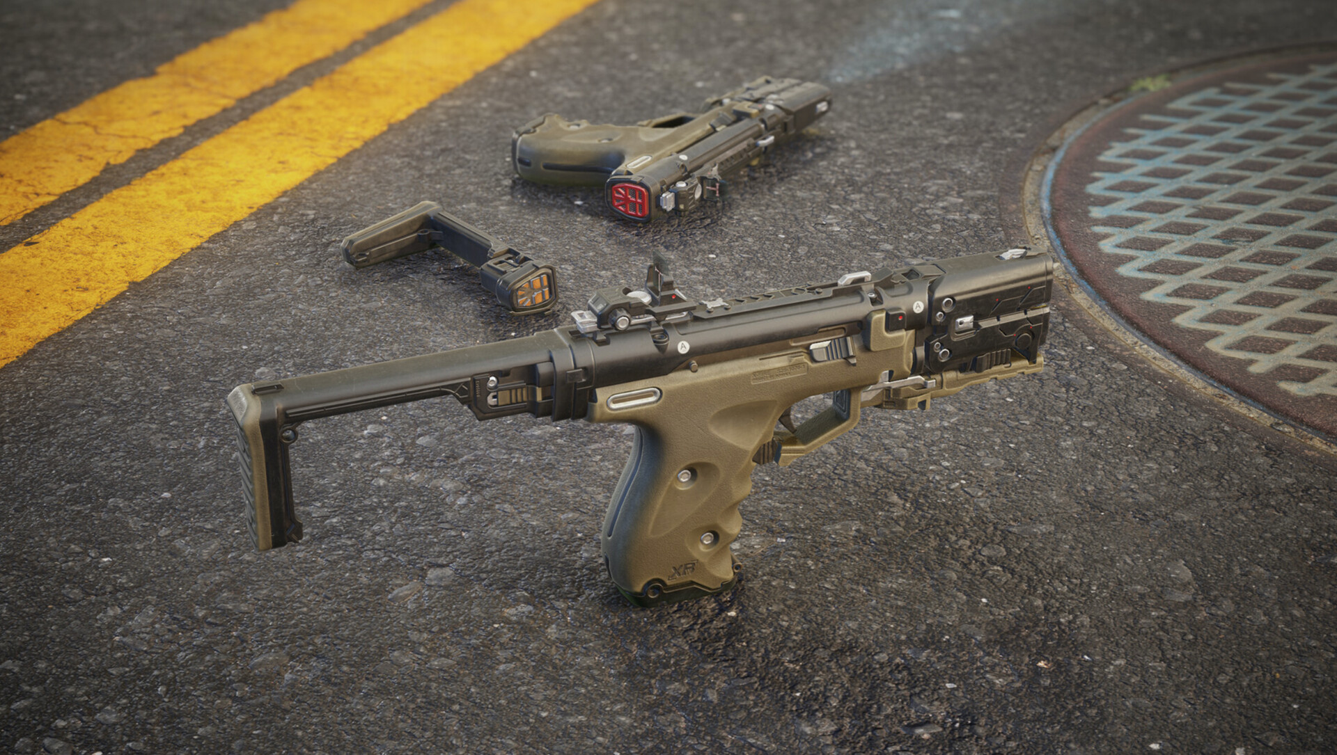 ArtStation - Gun render