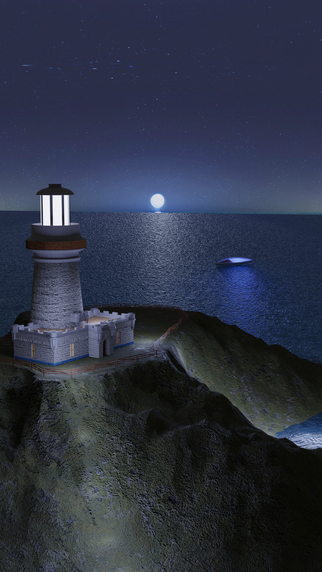 ArtStation - Byron Bay lighthouse (Vertical)