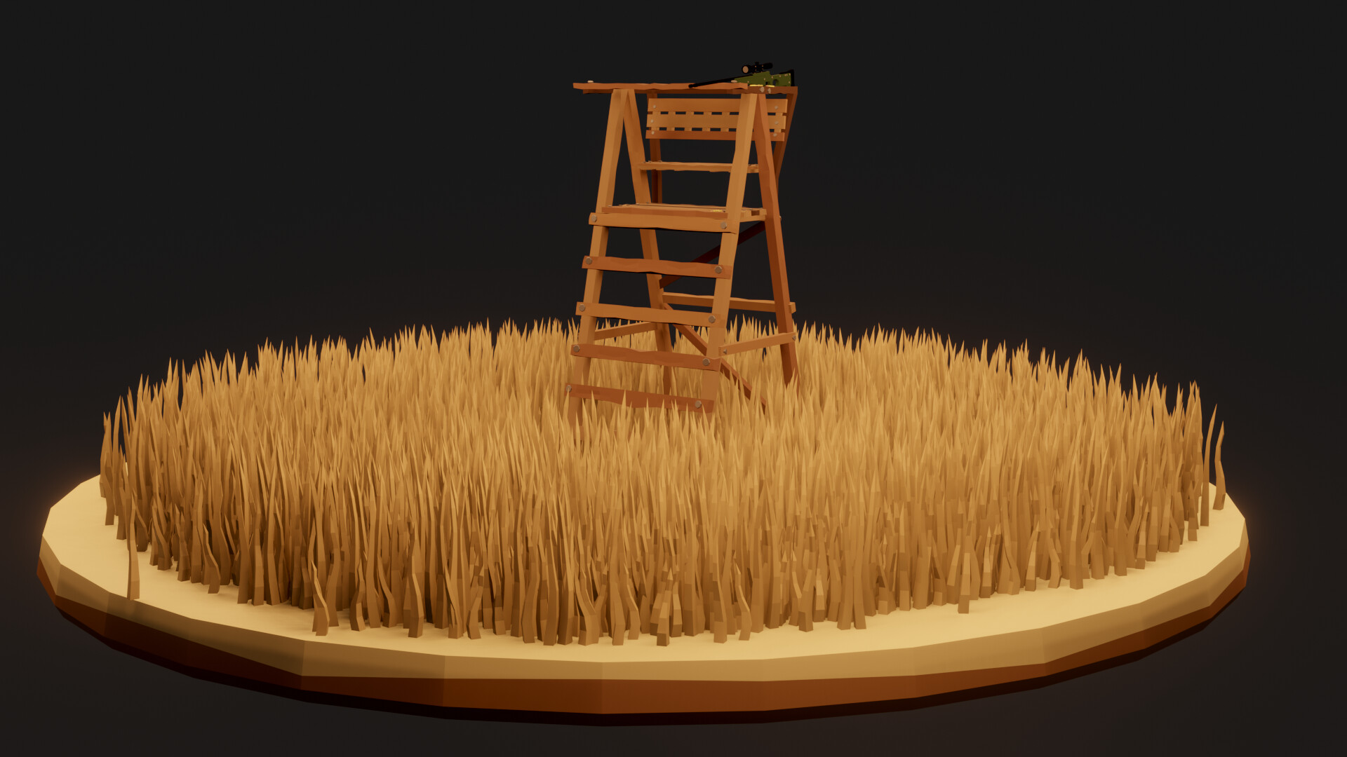 ArtStation - Low Poly Perch