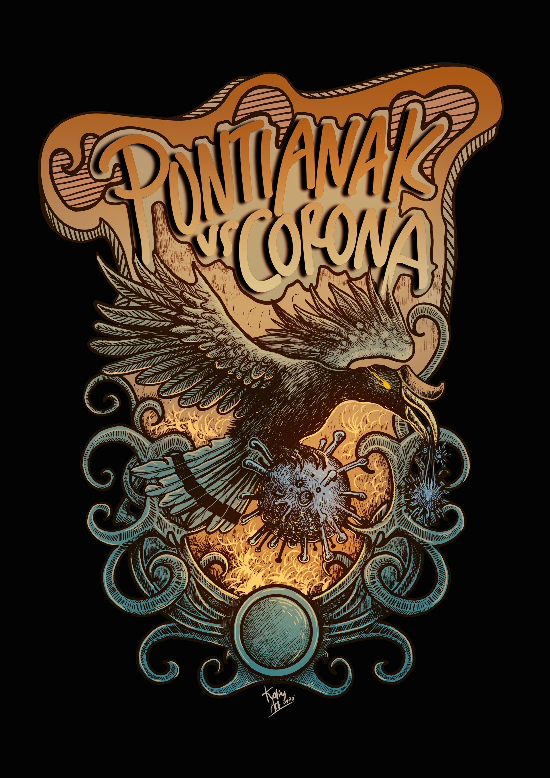 ArtStation - Pontianak VS Corona