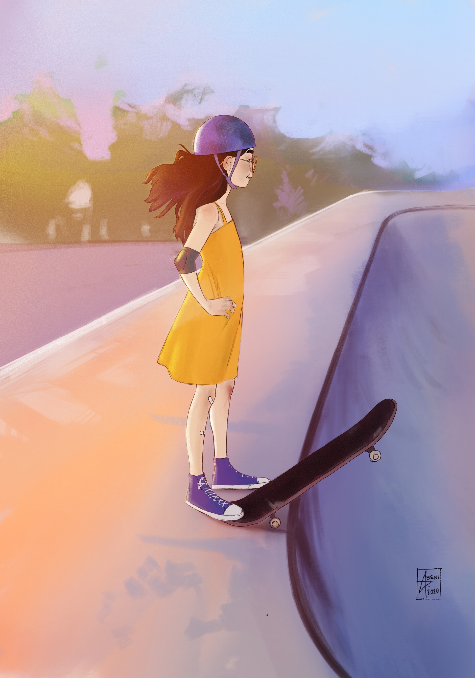 ArtStation - Skater girl