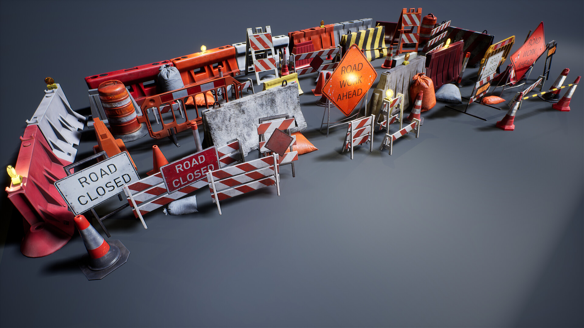 ArtStation - Barriers And Barricade (Full Pack)