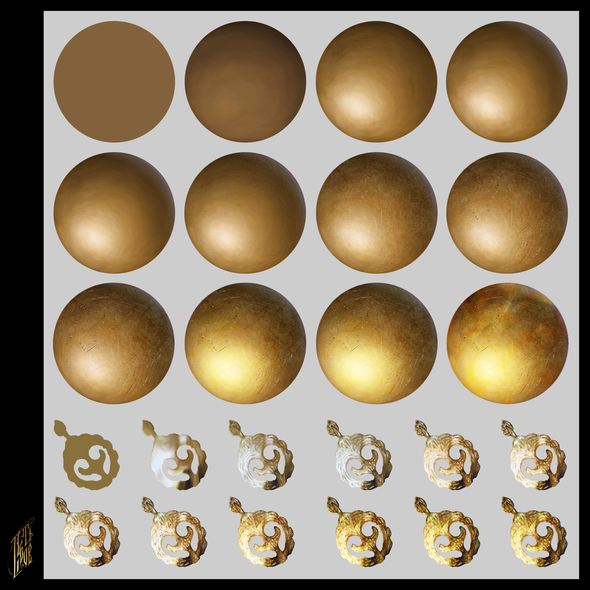 digital art how to draw gold