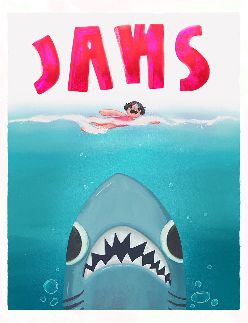 Jaws Movie Poster Parody