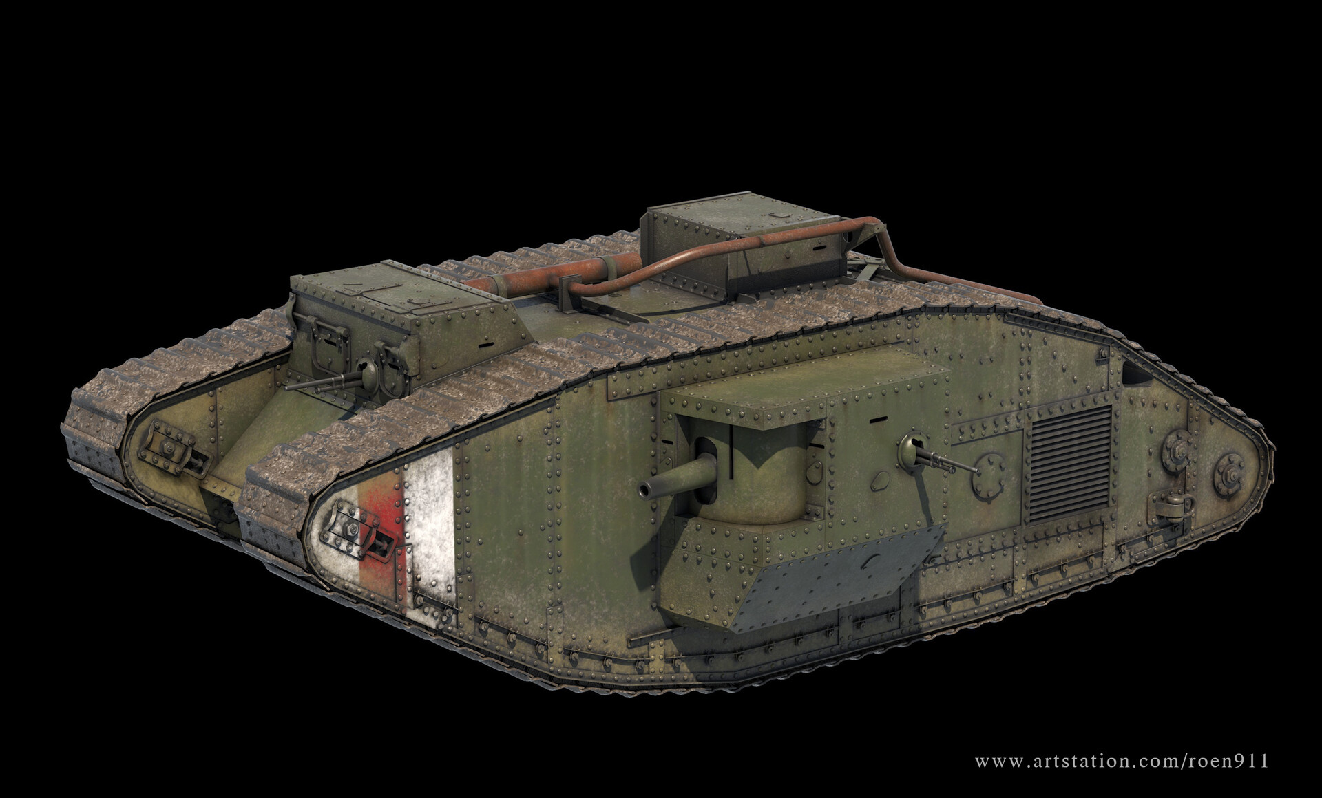Antonis (rOEN911) Karidis - WWI British Mark V Tank 3d model