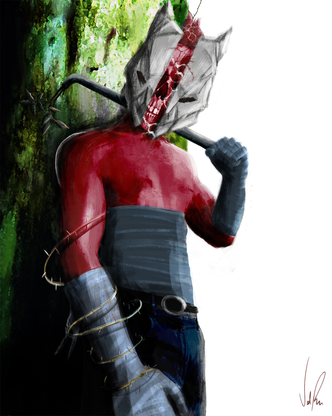 ArtStation - Red skull