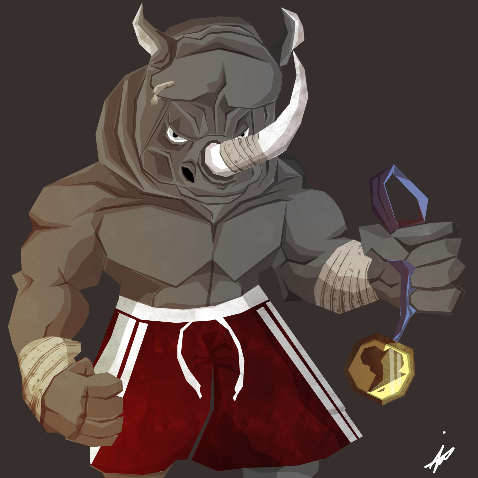 ArtStation - Rhino Fighter