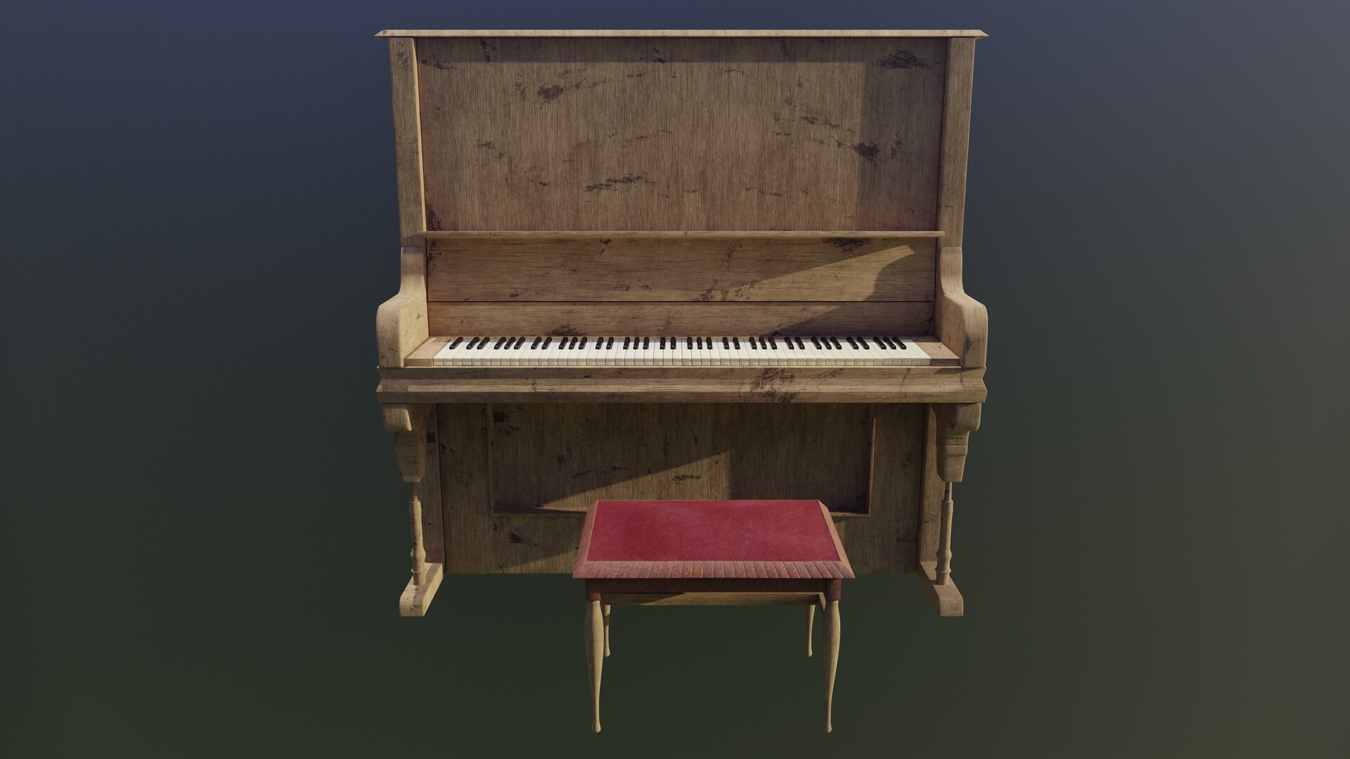 ArtStation - Old style piano