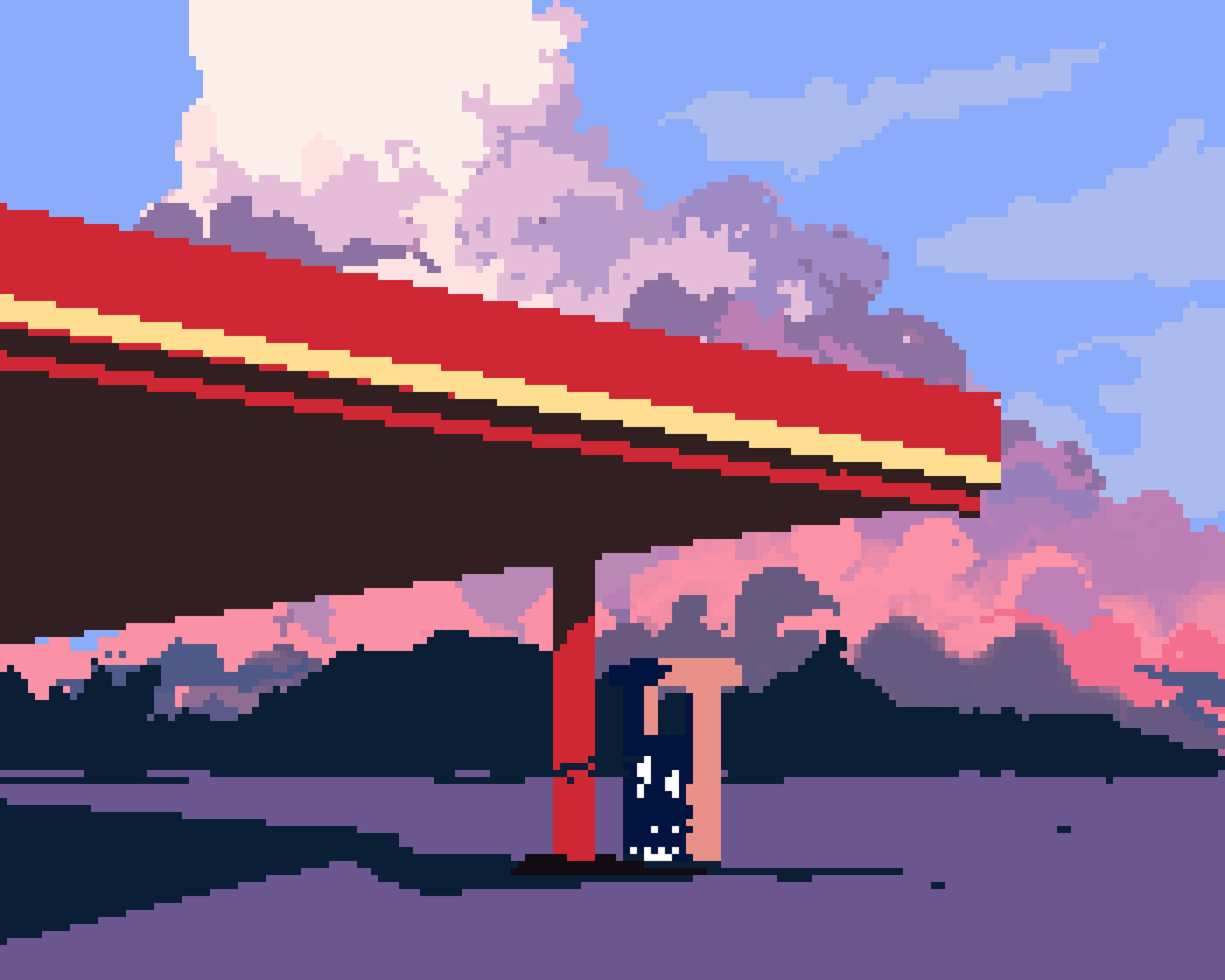 ArtStation - Pixel Art - Gas Station