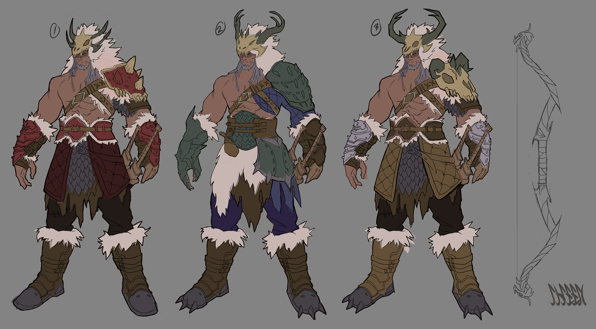 ArtStation - Fir'ual Mai'yr (dnd character concept)