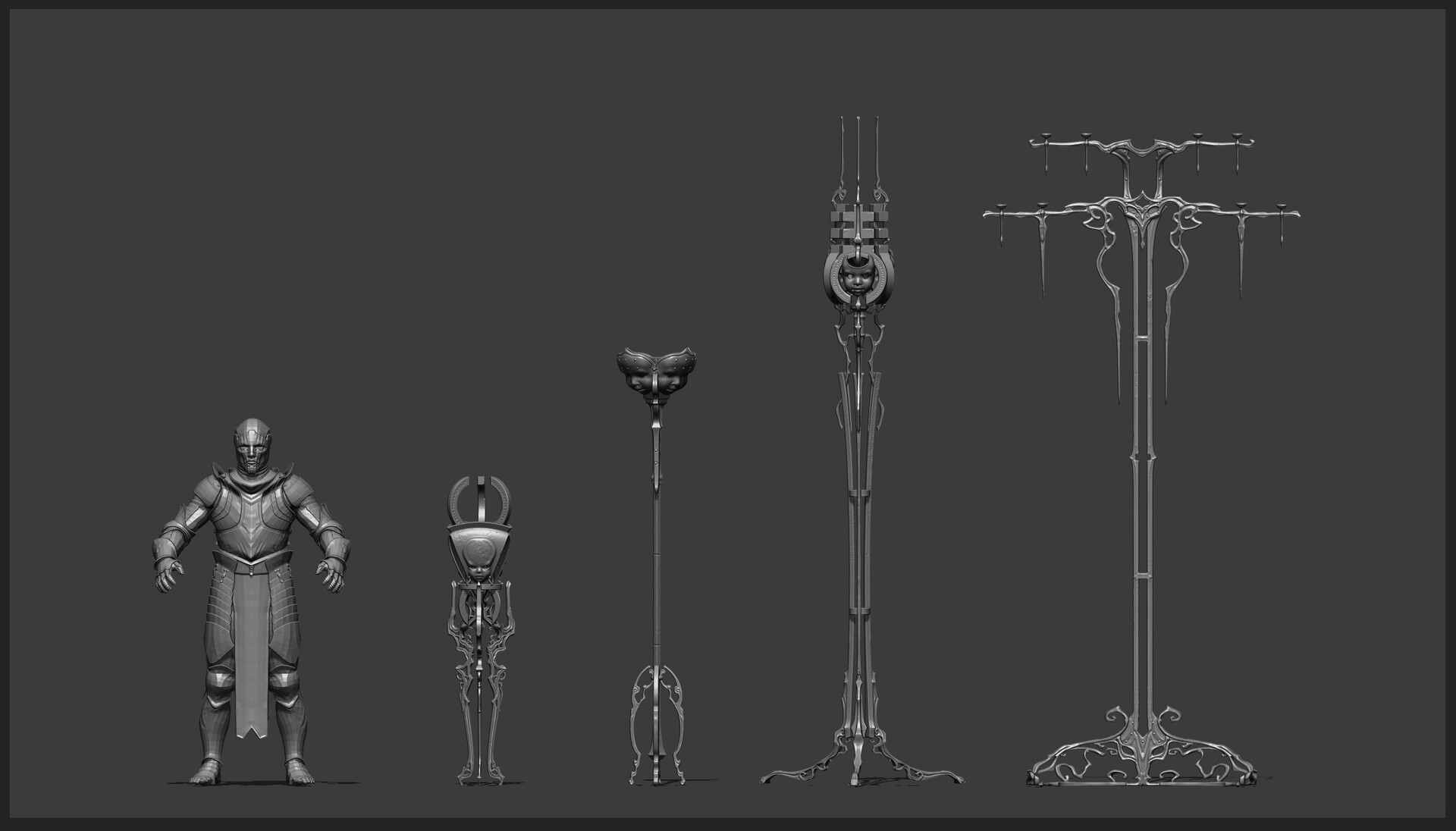 Vitaly Bulgarov - Mortal Shell Art-Dump: Props, Weapons - Part 2