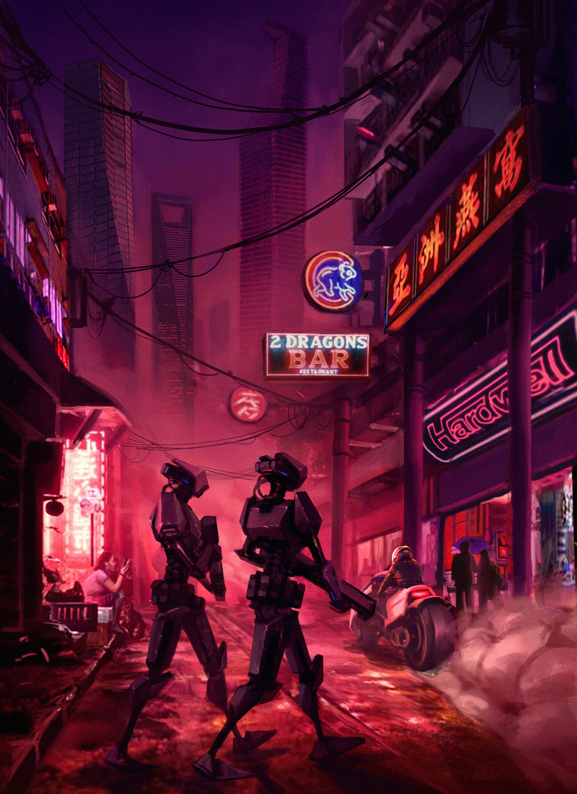 ArtStation - Street scene - The Gaia Complex