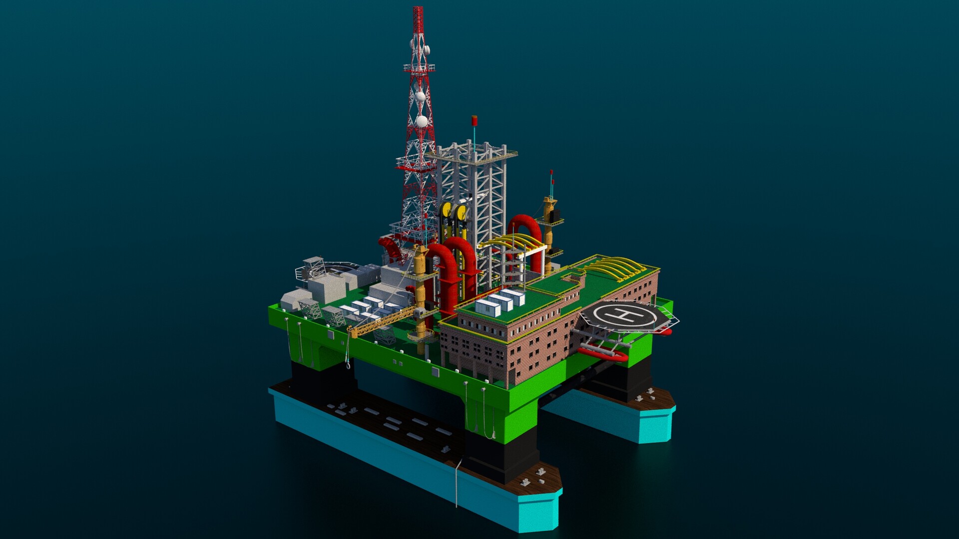 ArtStation - Oil Rig