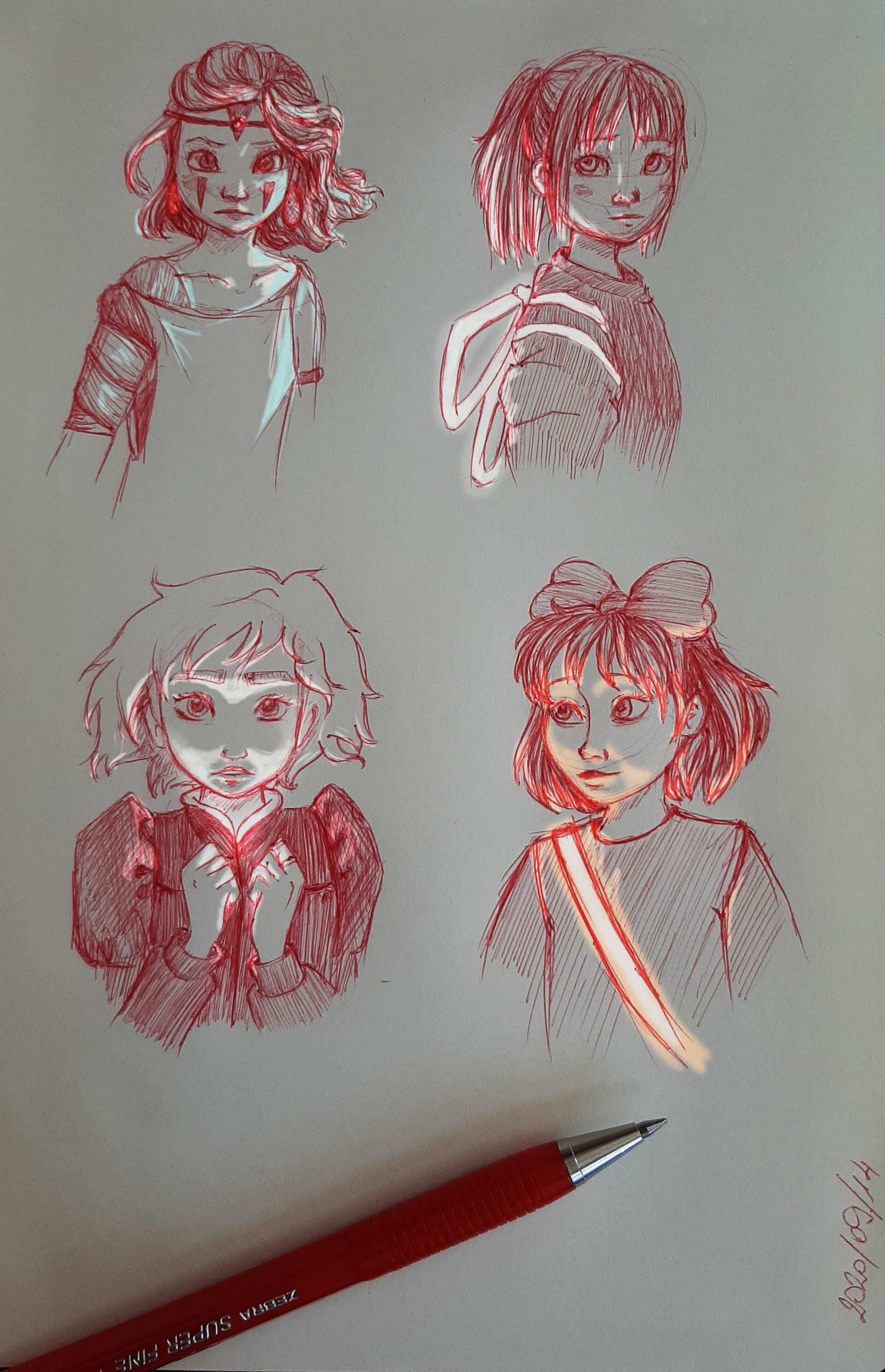 ArtStation - Glowy girls