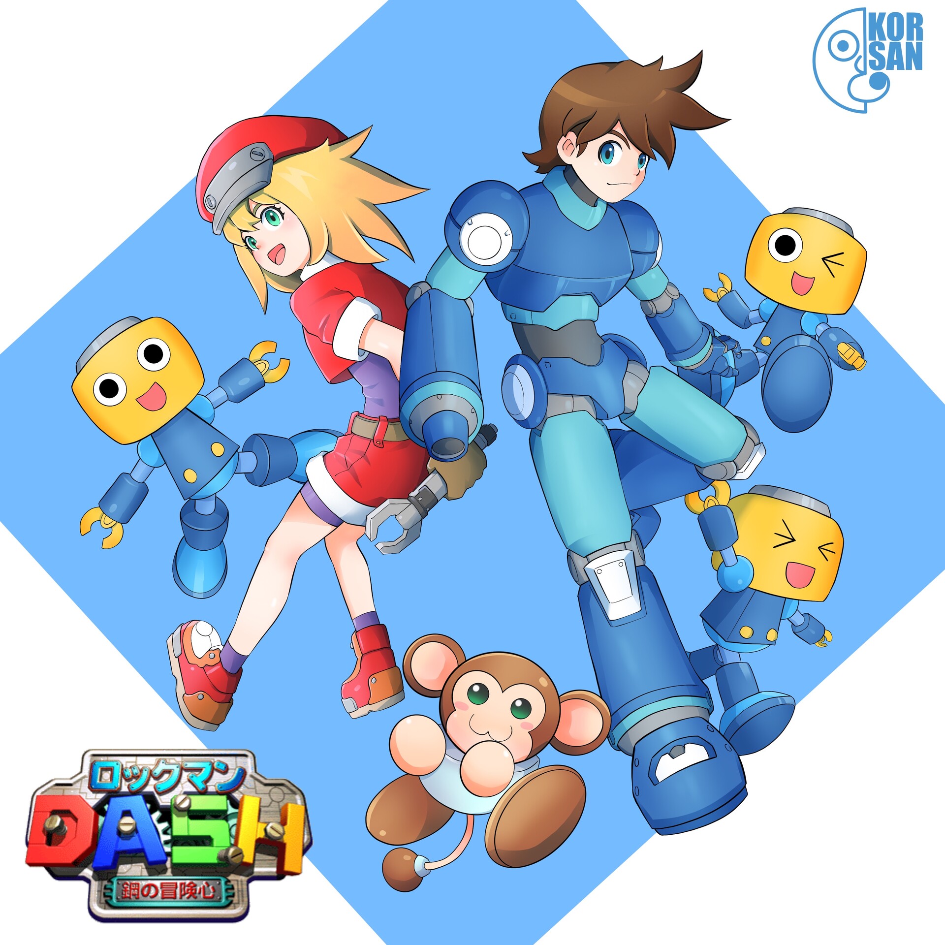 ArtStation - Rockman dash fan art