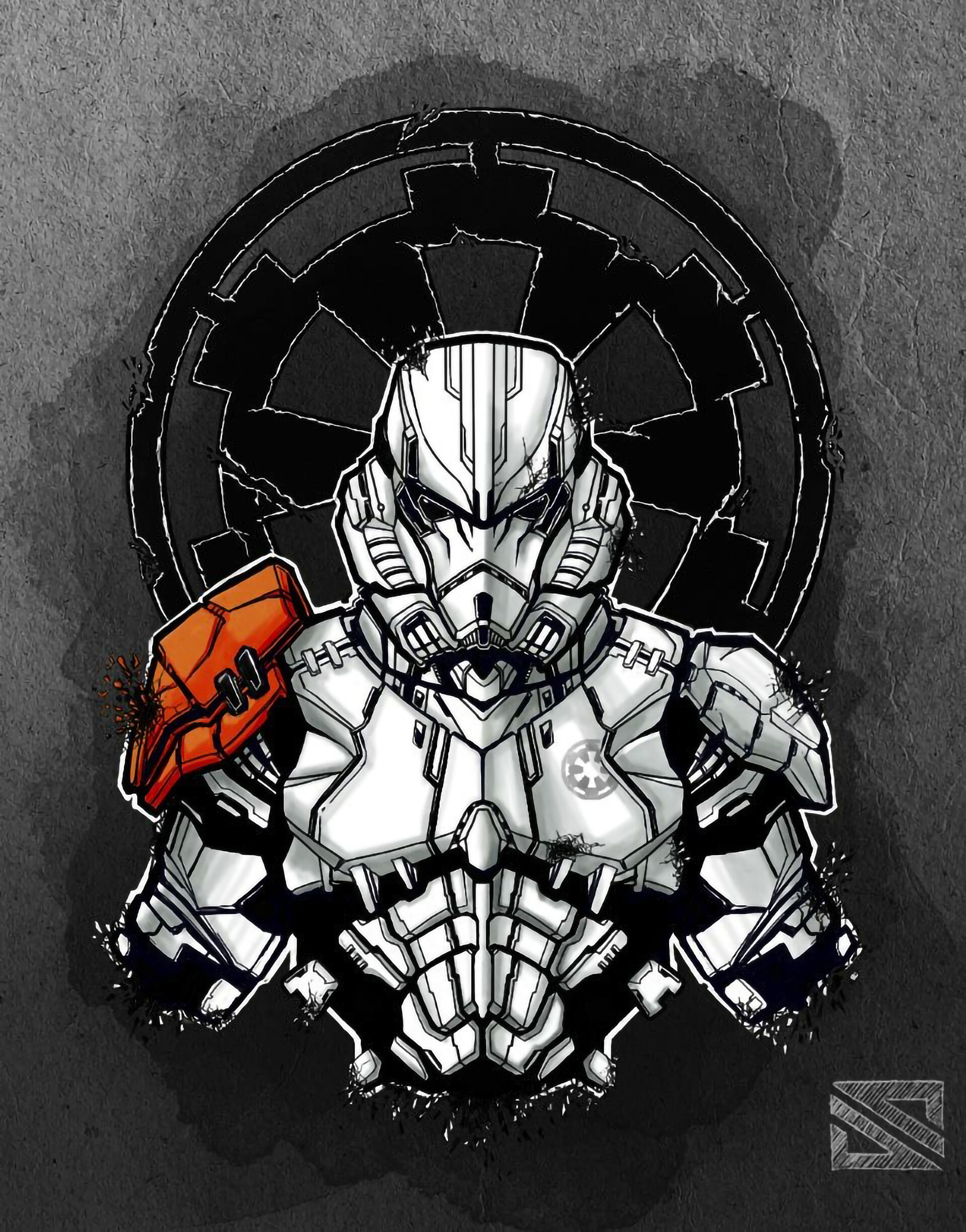 ArtStation - StormTrooper Fan Art Digital Illustration