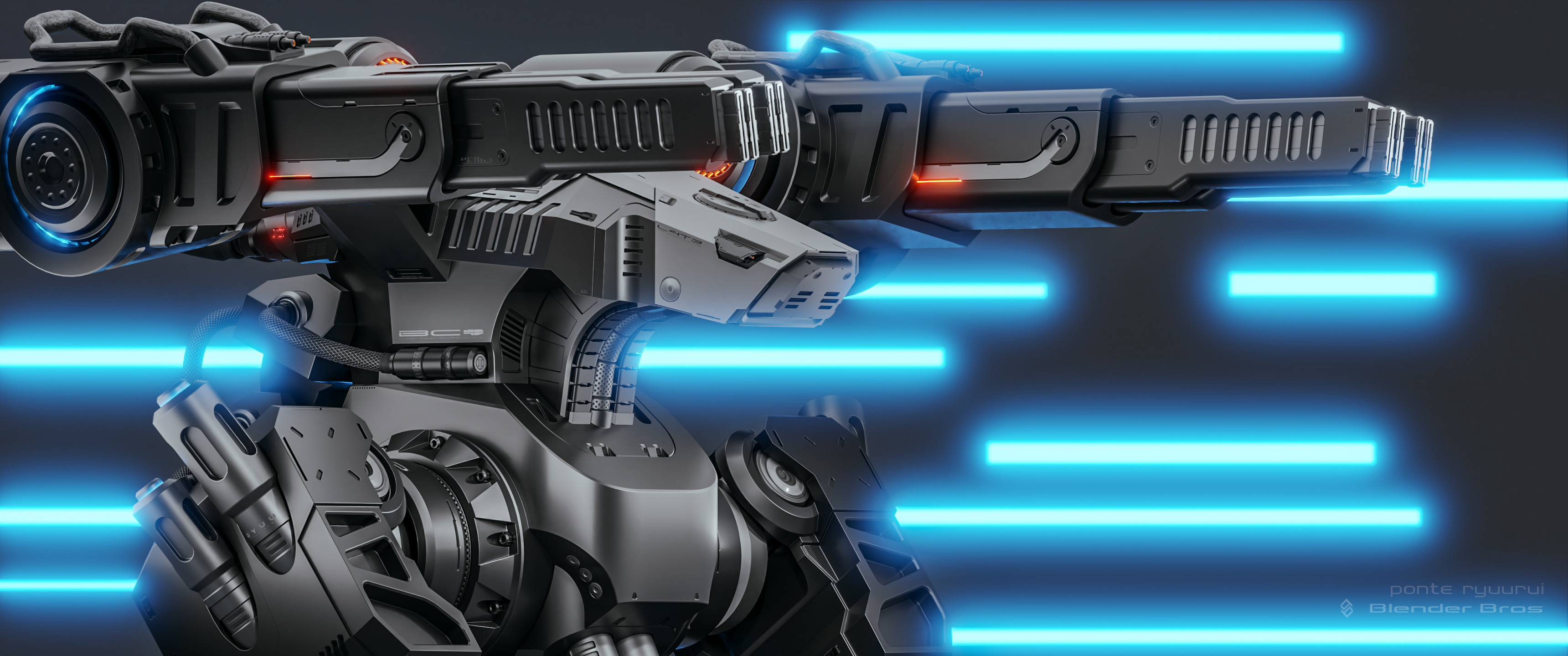 Ponte Ryuurui - RAVEN - assault mech concept for hard surface course