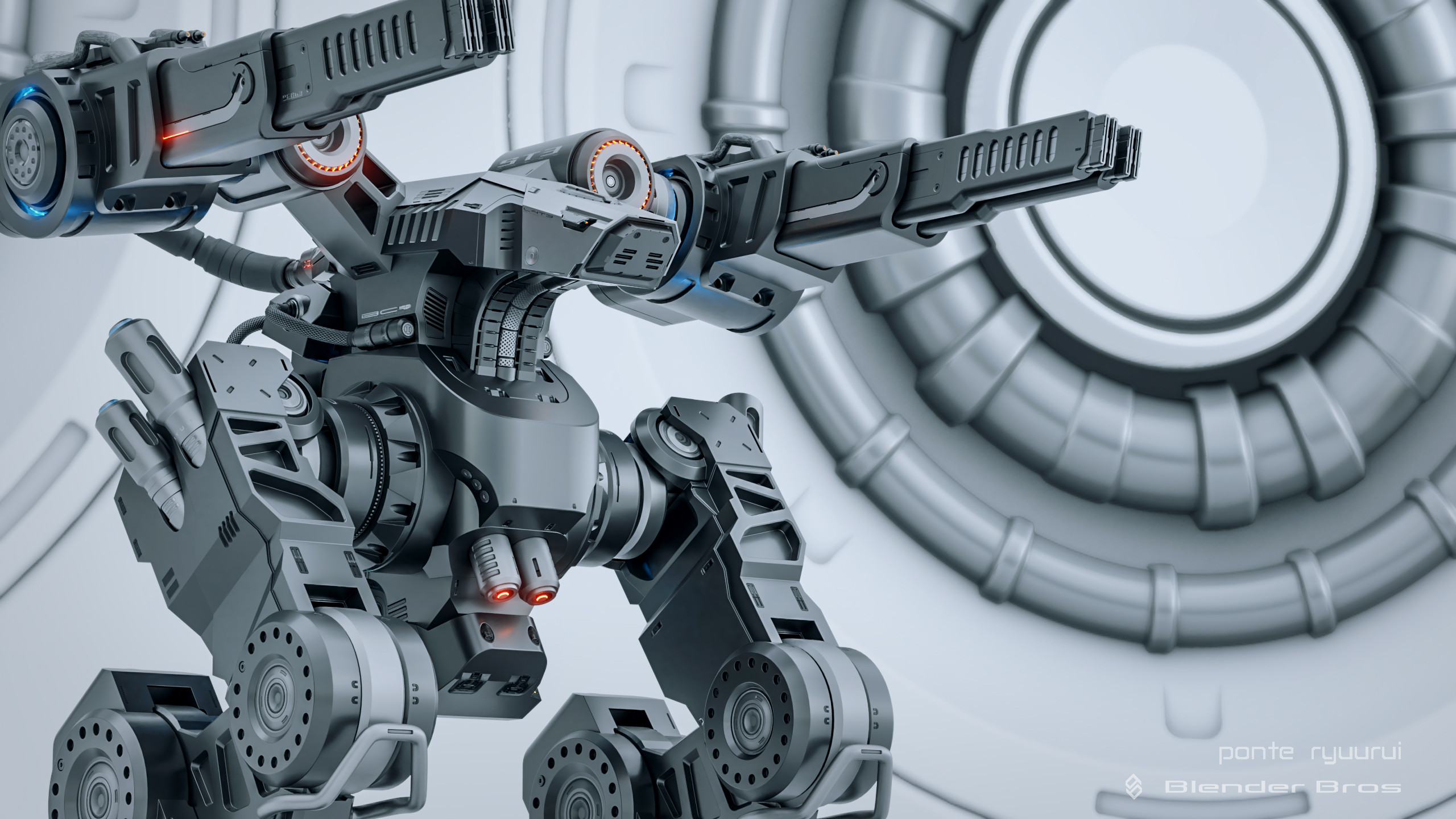 Ponte Ryuurui - RAVEN - assault mech concept for hard surface course