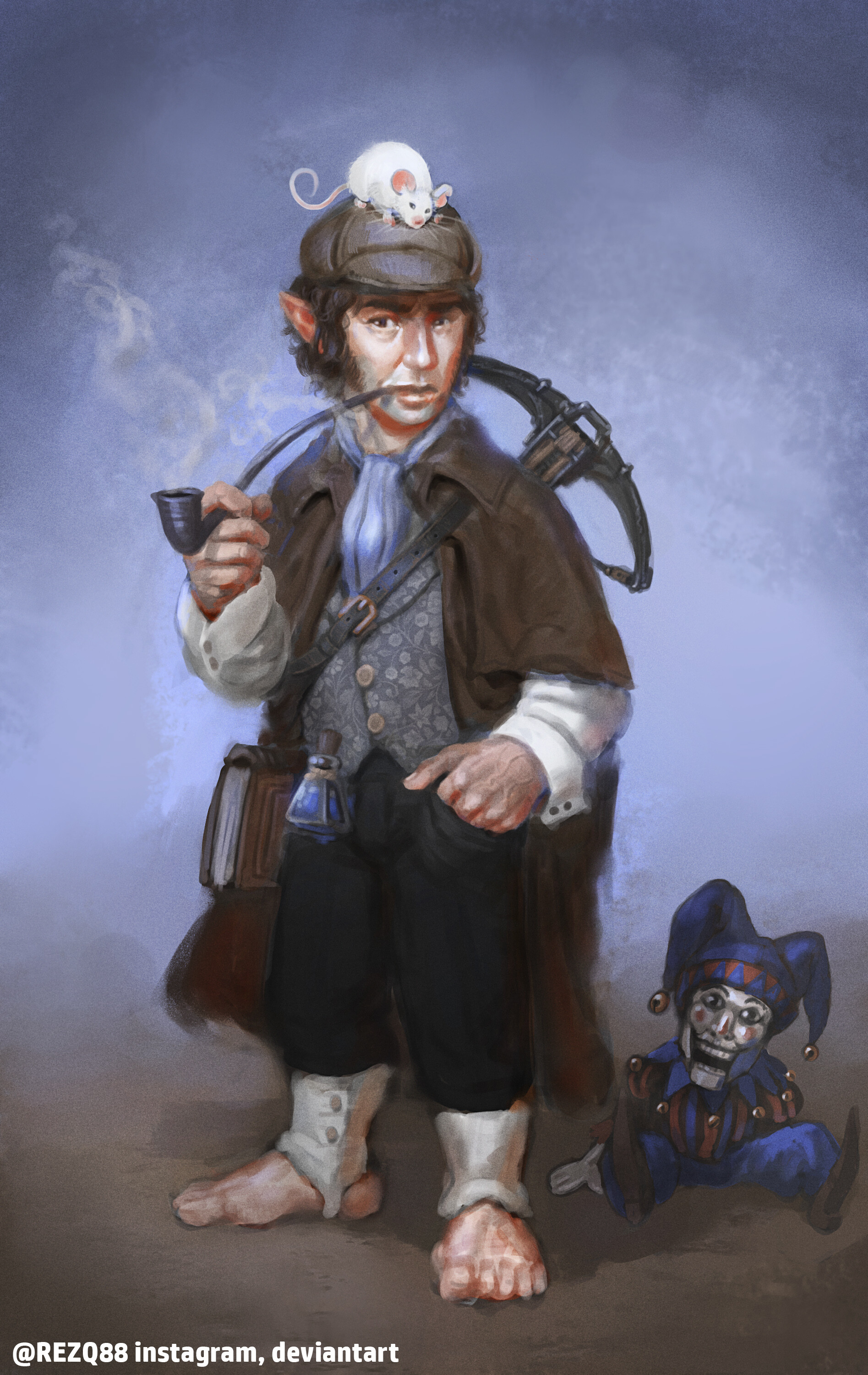 Detective Wizard by Rezq Rezq : r/ImaginaryHalflings