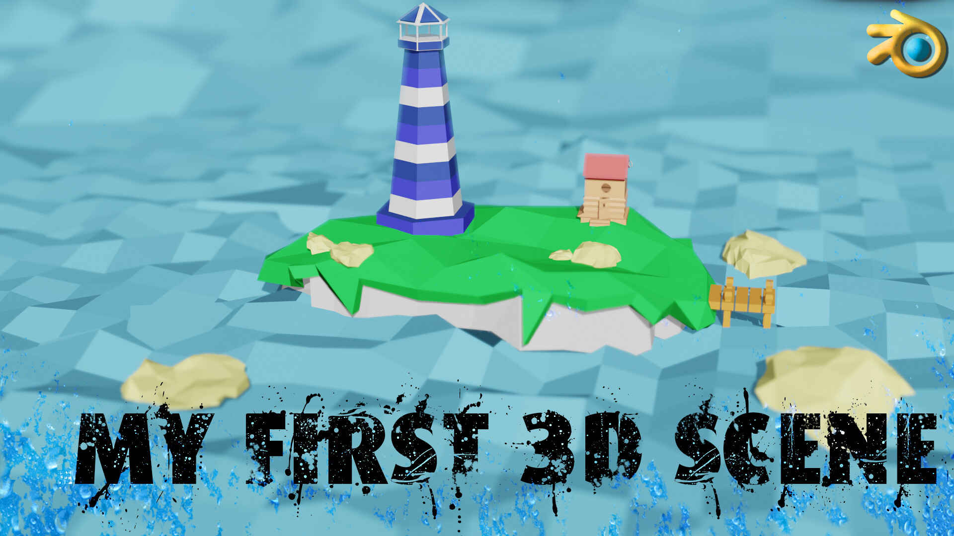 ArtStation - My First 3D model(scene) Lighthouse