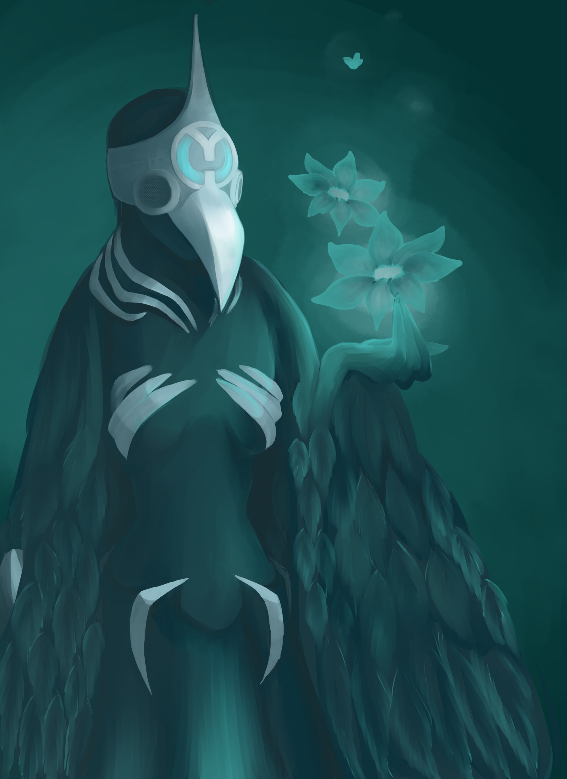 ArtStation - Cyan Flowers (Alien)