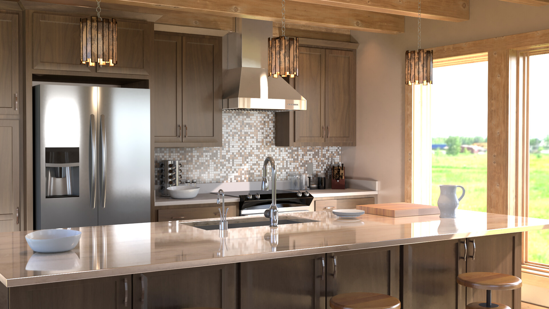 ArtStation - Modern Kitchen Model