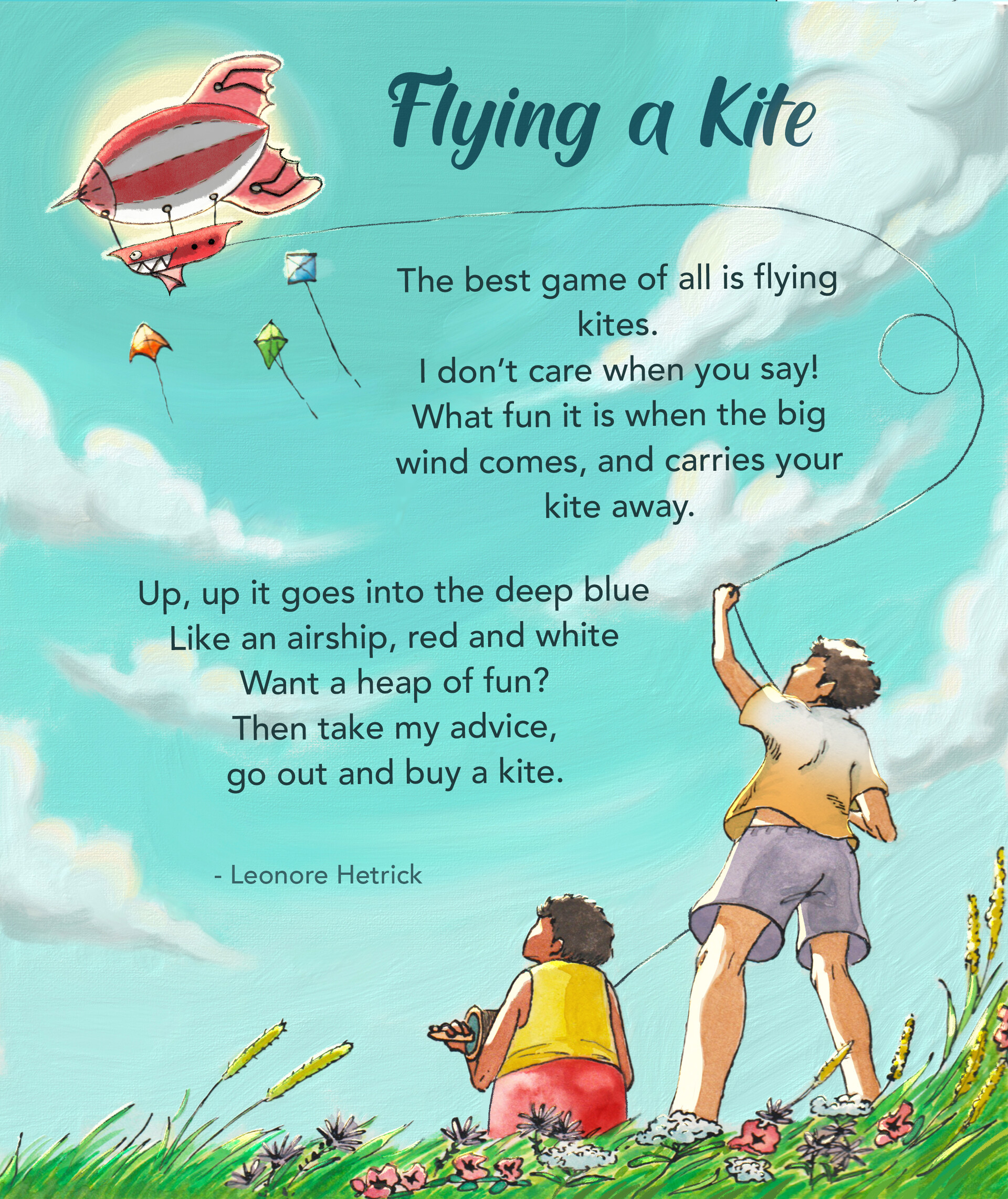 ArtStation - Flying a Kite (Children's Illustration)