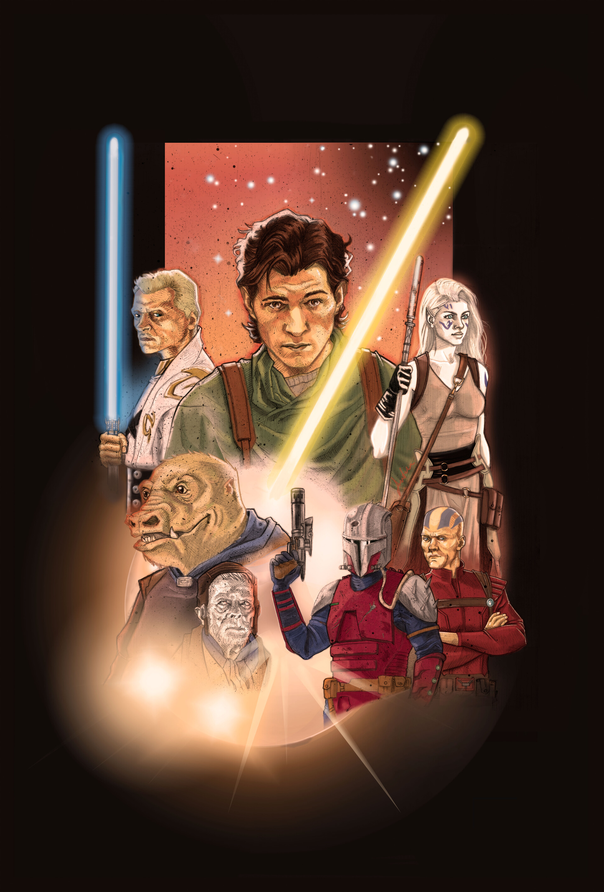 ArtStation - Star Wars: knights of the old republic fanart cover