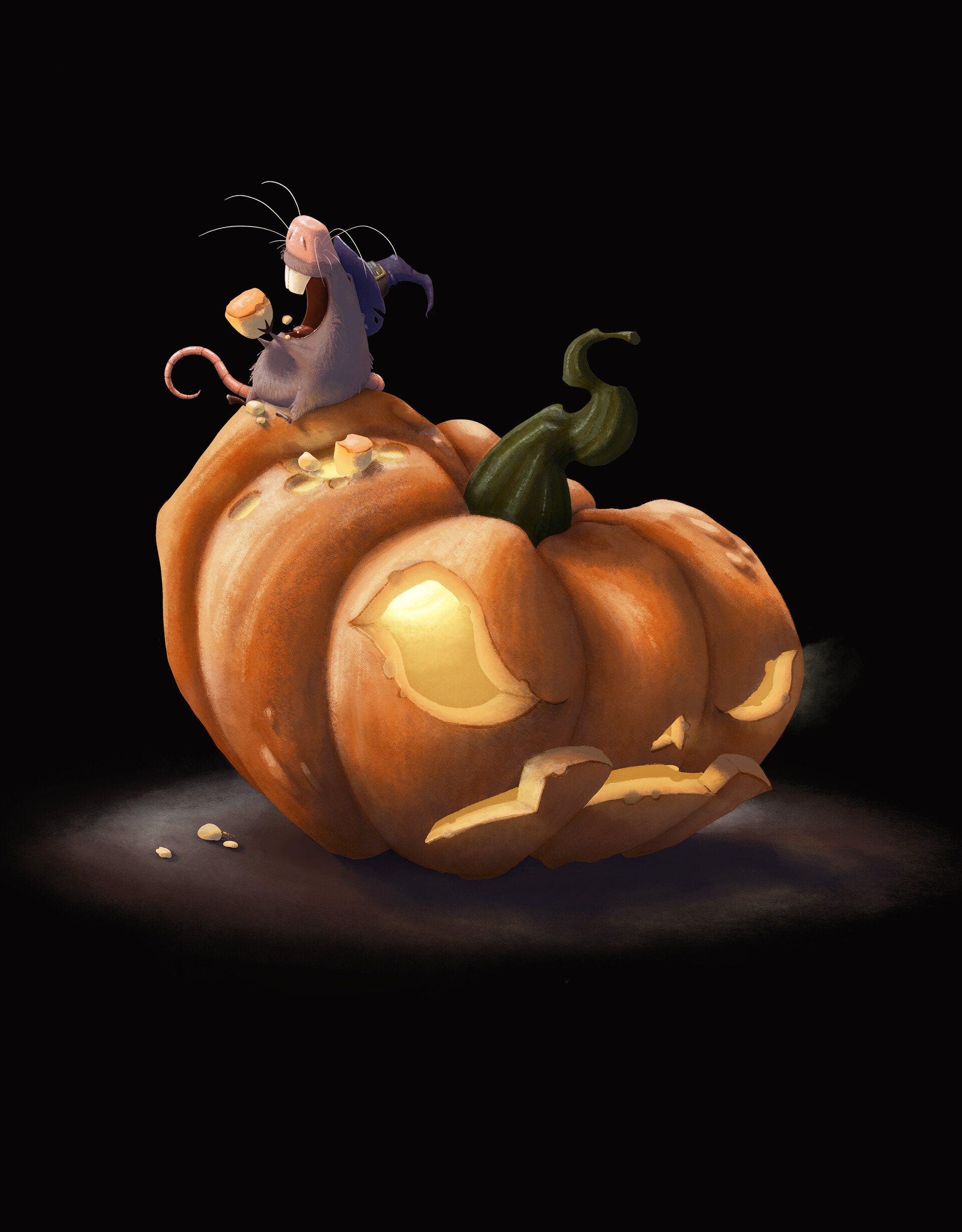 ArtStation - Jack O and the witch rat