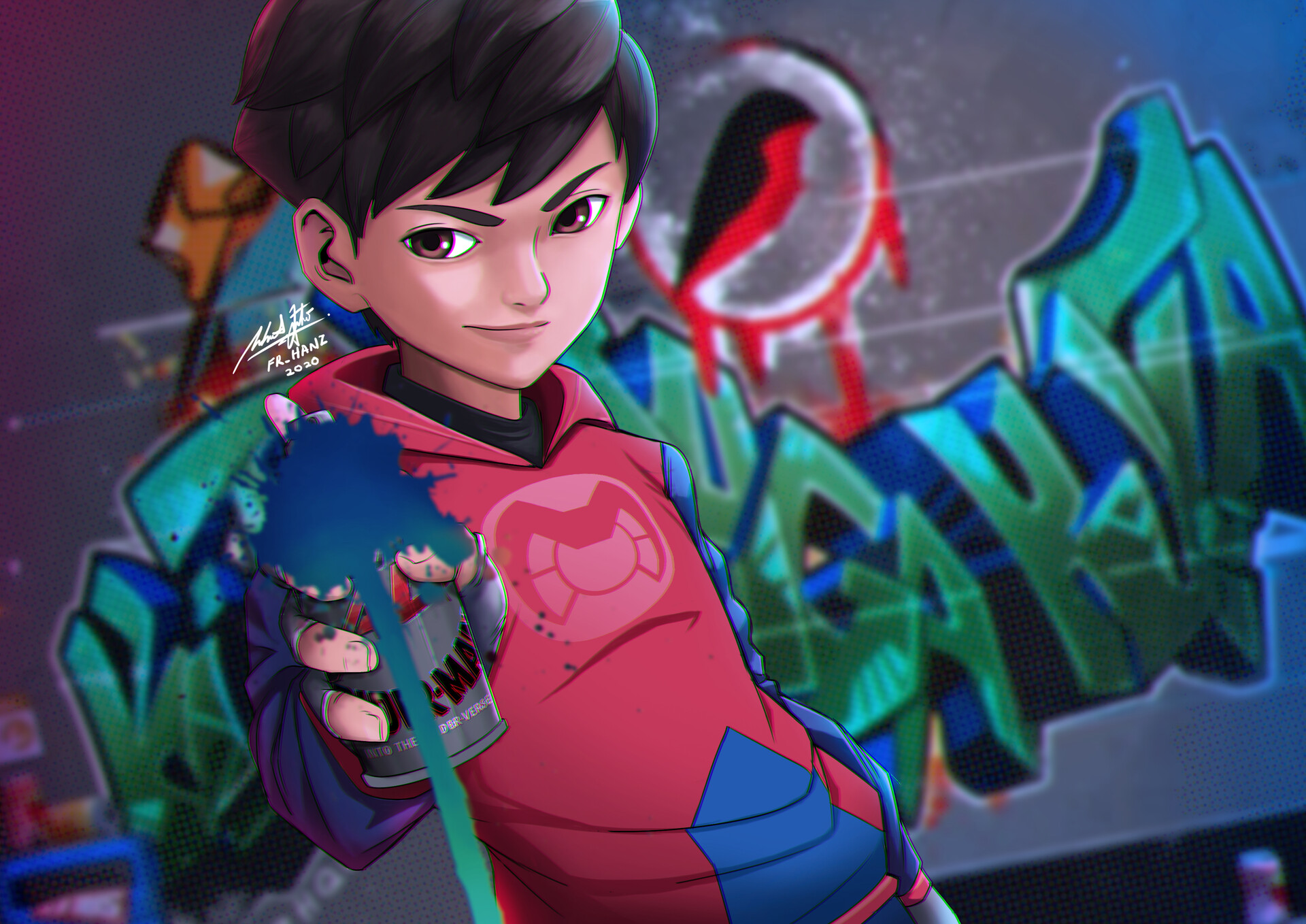 ArtStation - Ejen Ali x Spider-verse