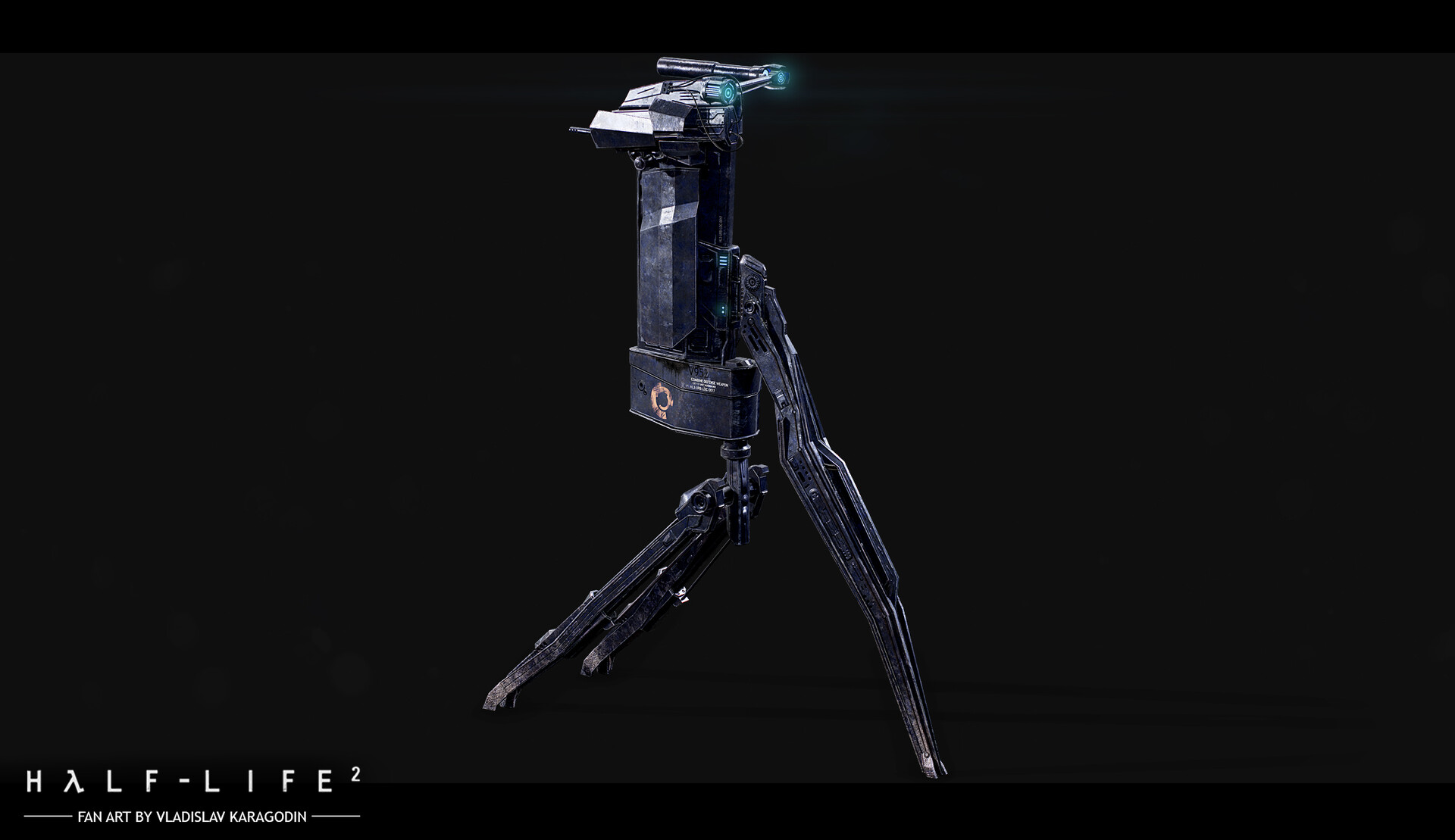 Vladislav Karagodin - Half-Life 2 Fan Art: Sentry Turret