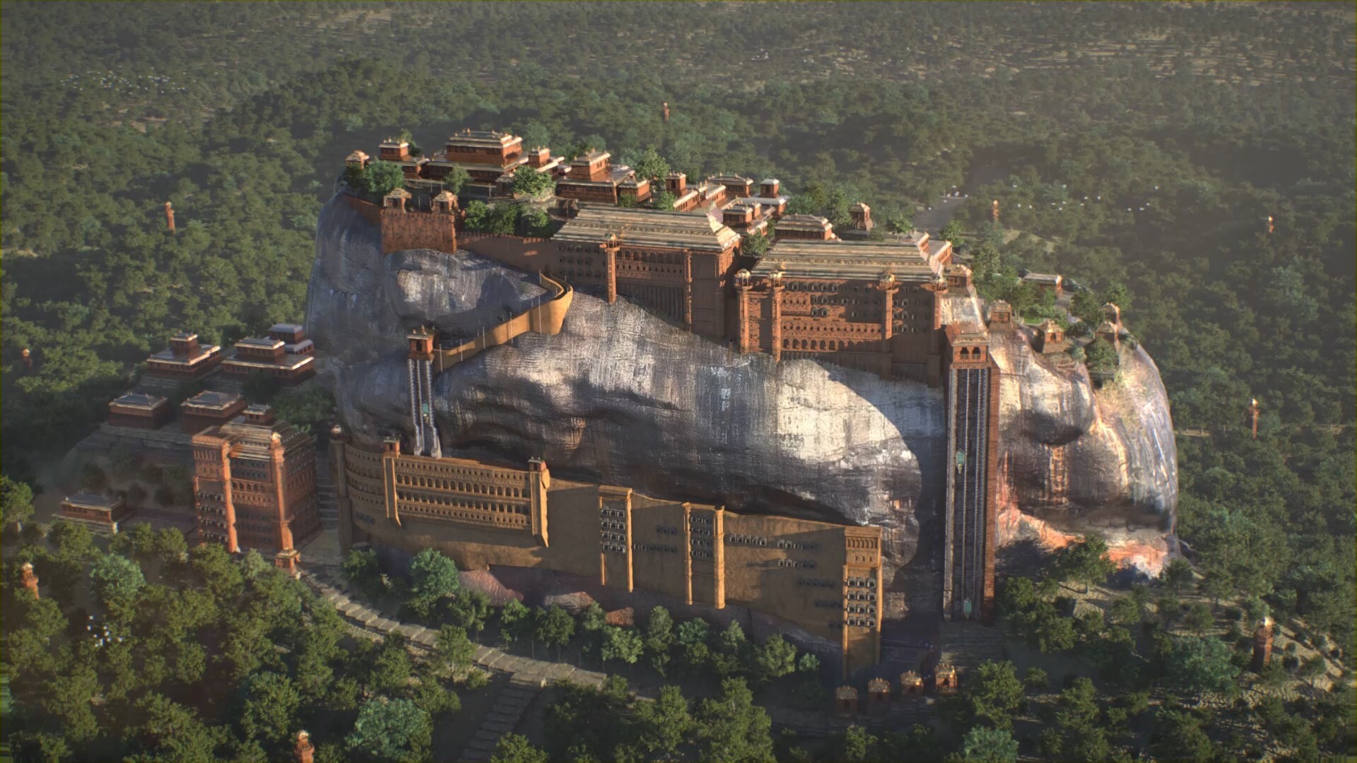 ArtStation - Ravana (TV Series) - Sigiriya Fortress