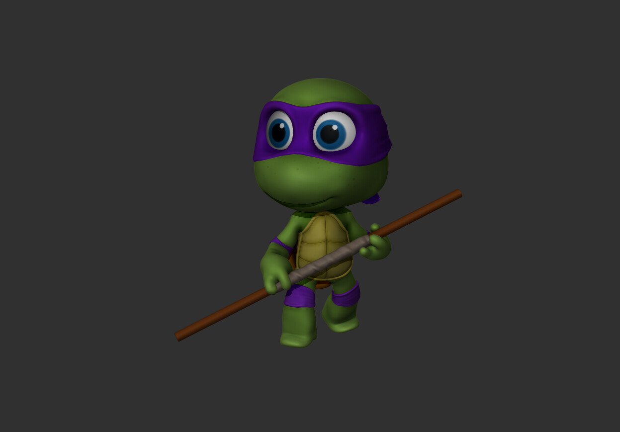 ArtStation - Baby Donatello - Ninja Turtles