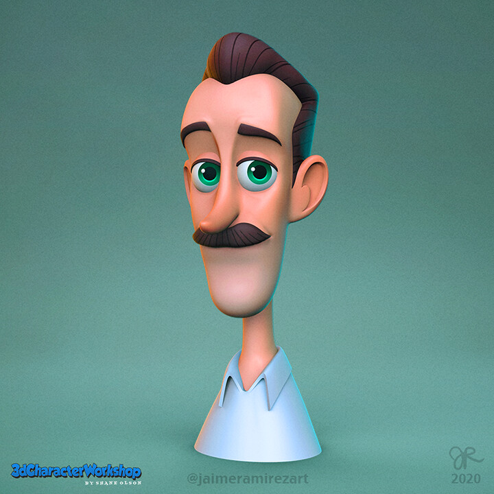 ArtStation - 3D Character Workshop: Cartoon Head Bust