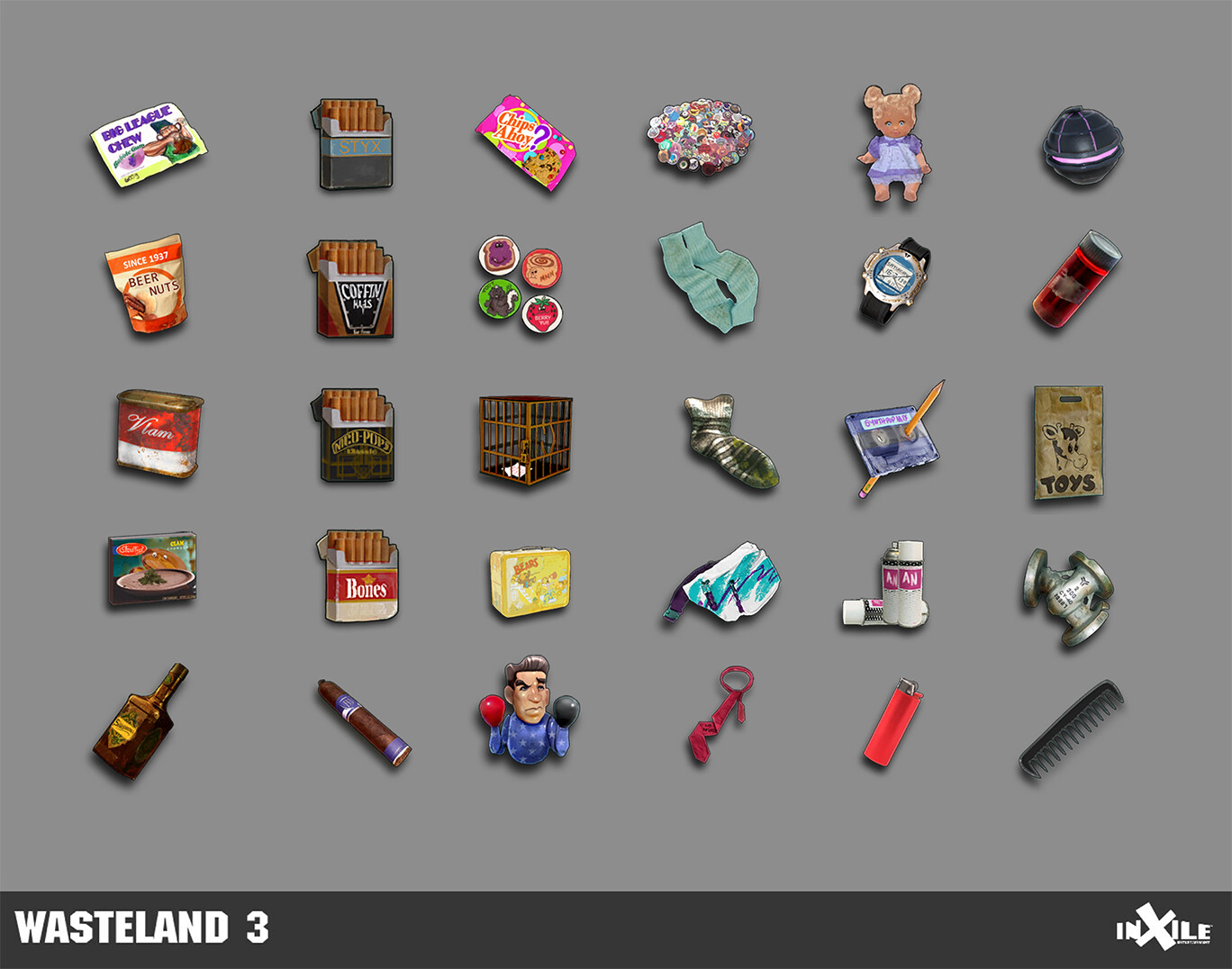 Brissia Jimenez - Wasteland 3 Icons Food + Misc