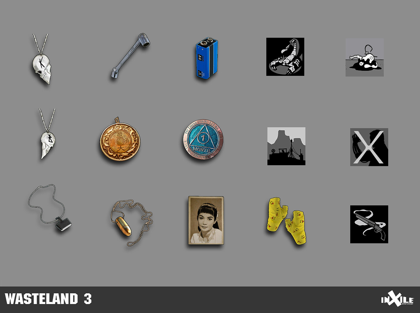 ArtStation - Wasteland 3 Trinket and Achievement Icons