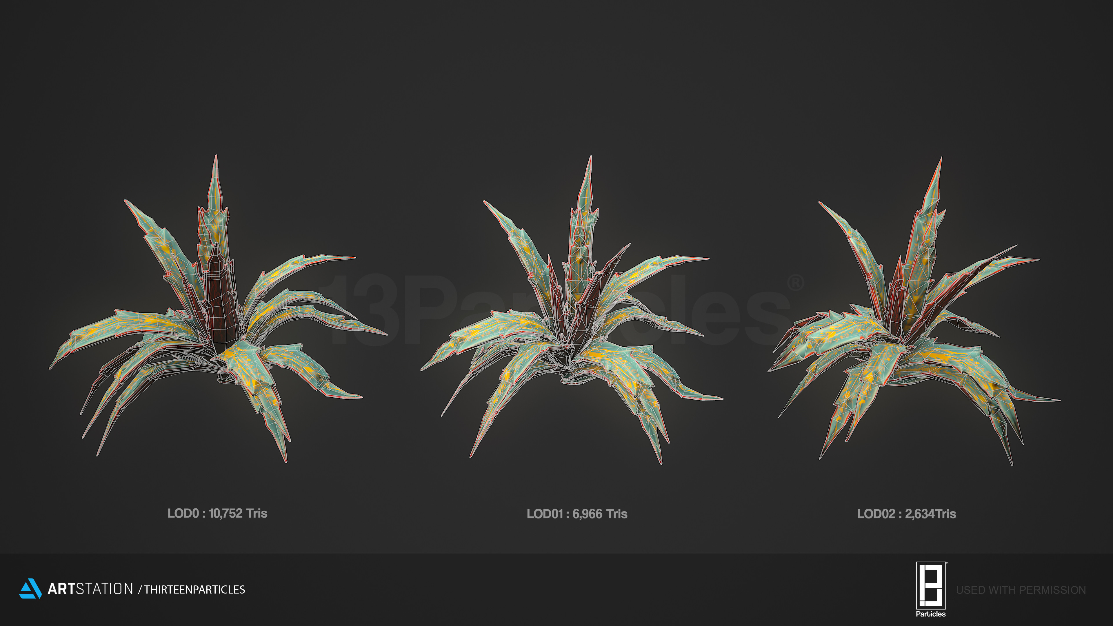 13 Particles Studio - Concept plants V2 ( Game Ready Asset )