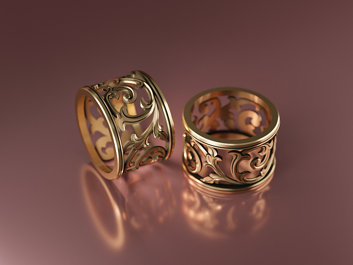 ArtStation - Decorative Ring. Custom Jewelry Design.