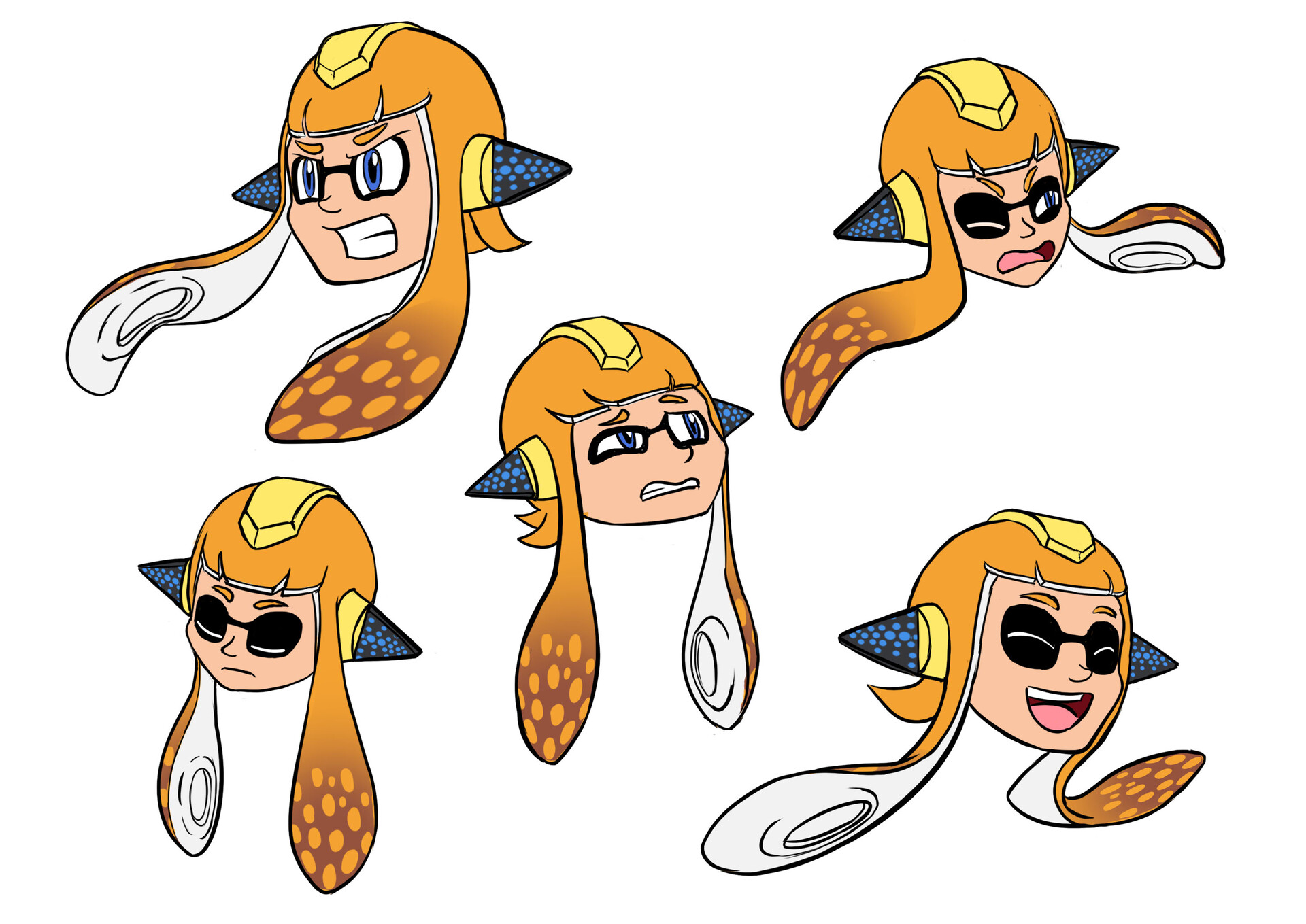 Jemima Loke - Splat Man - 3D Splatoon x Mega Man mash-up character and ...